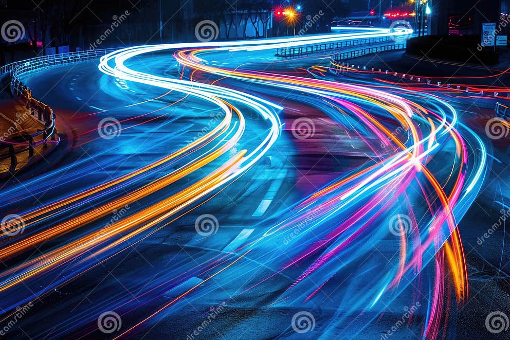 Abstract Light Speed Tunnel with Advanced Visuals, Great for Diverse ...