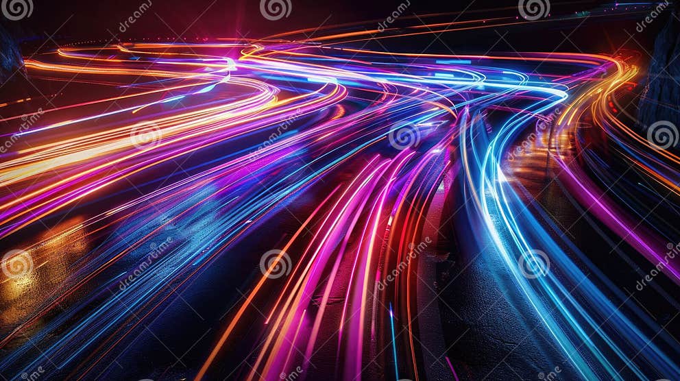 Abstract Light Speed Tunnel with Advanced Visuals, Great for Diverse ...