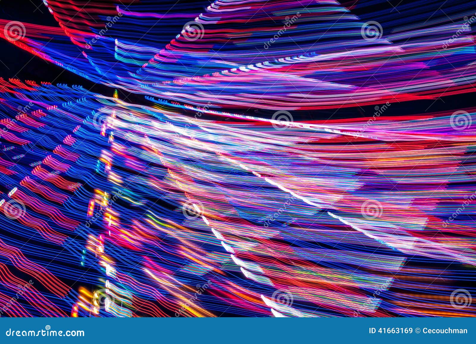 Abstract Light Streaks on Black Stock Image - Image of curved, abstract ...