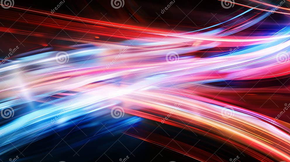 Abstract Light Streaks Move Dynamically, Creating Mesmerizing Colors ...
