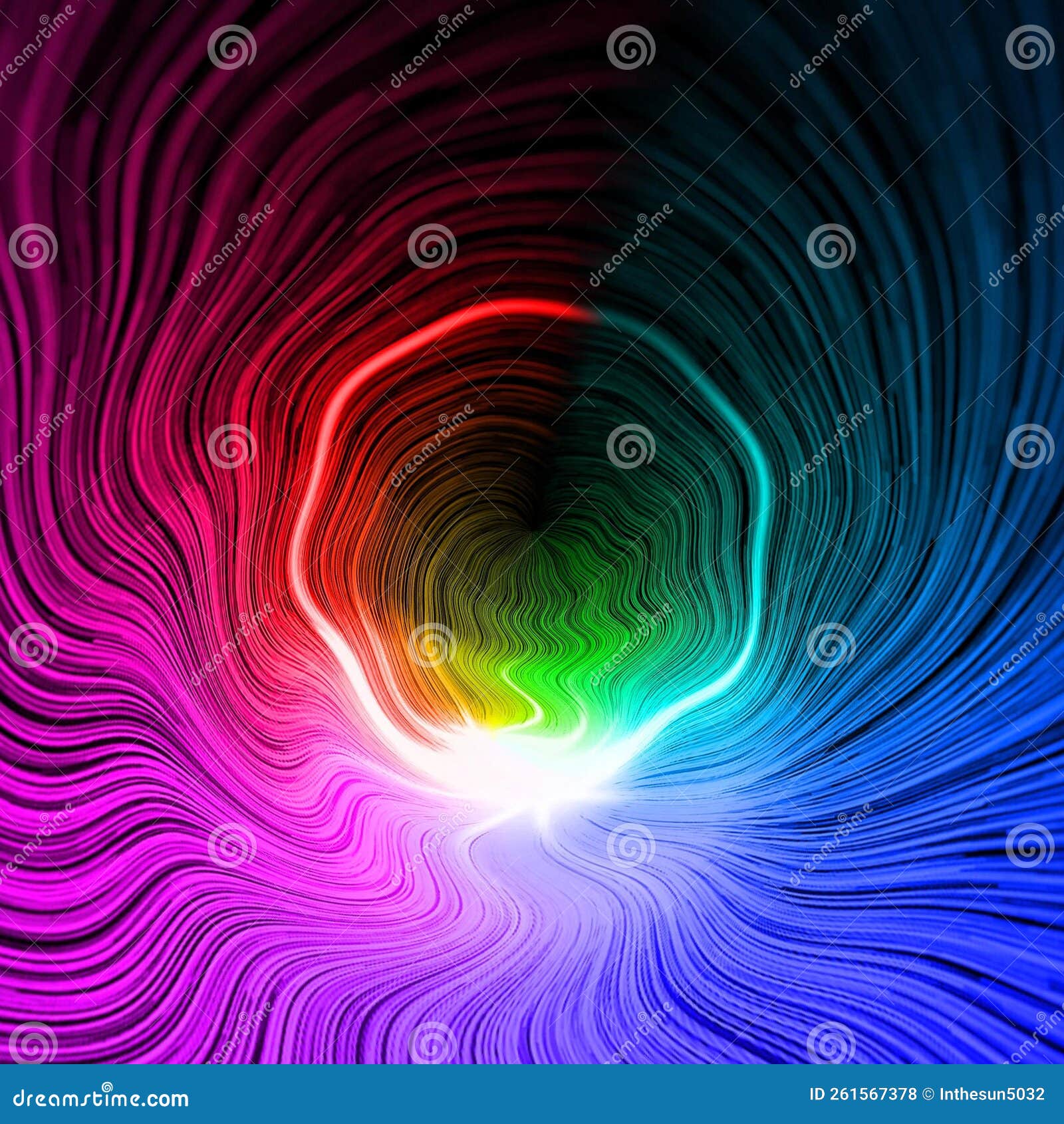 Abstract Light Swirl Digitally Generated Background Stock Illustration ...