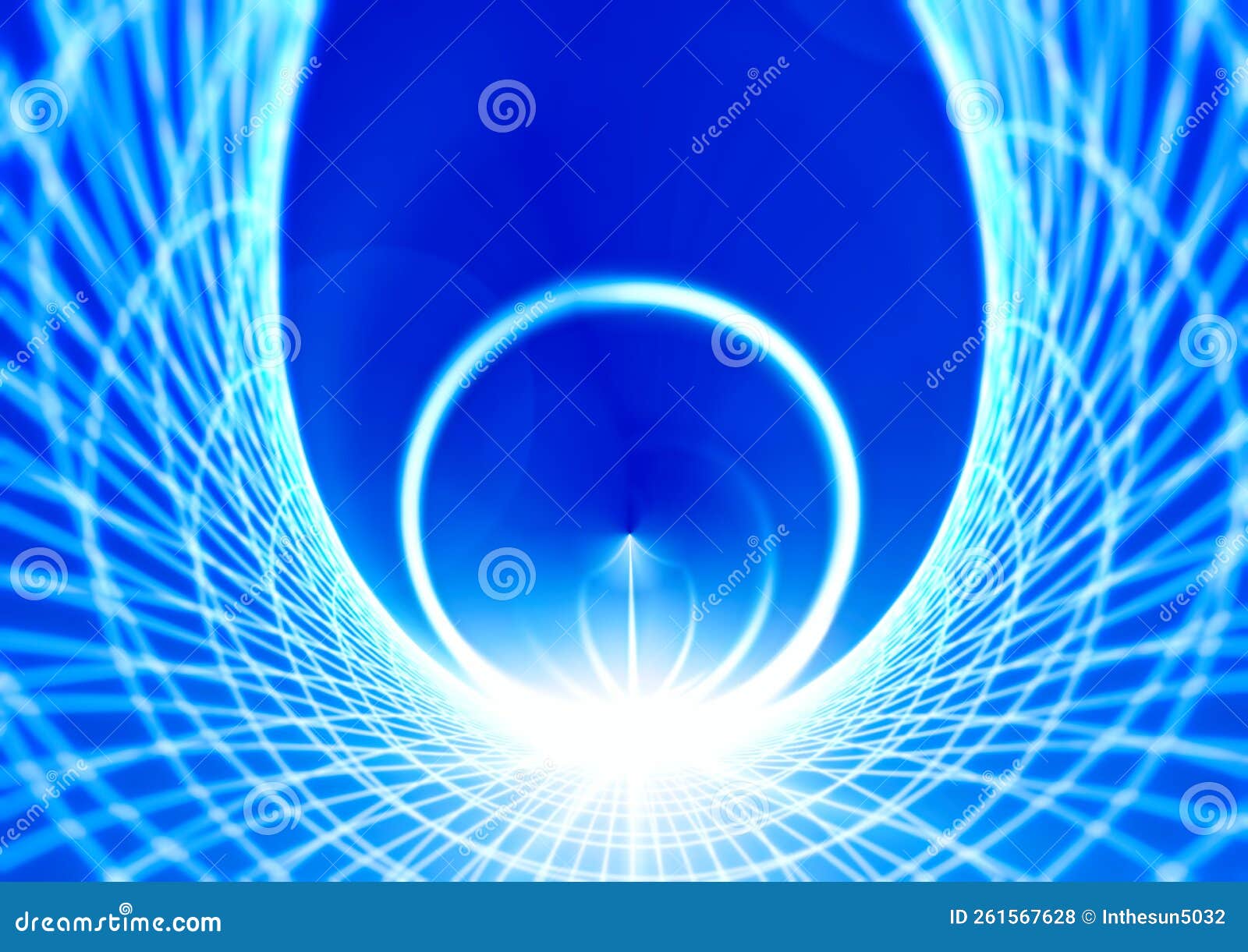 Abstract Light Swirl Digitally Generated Background Stock Illustration ...