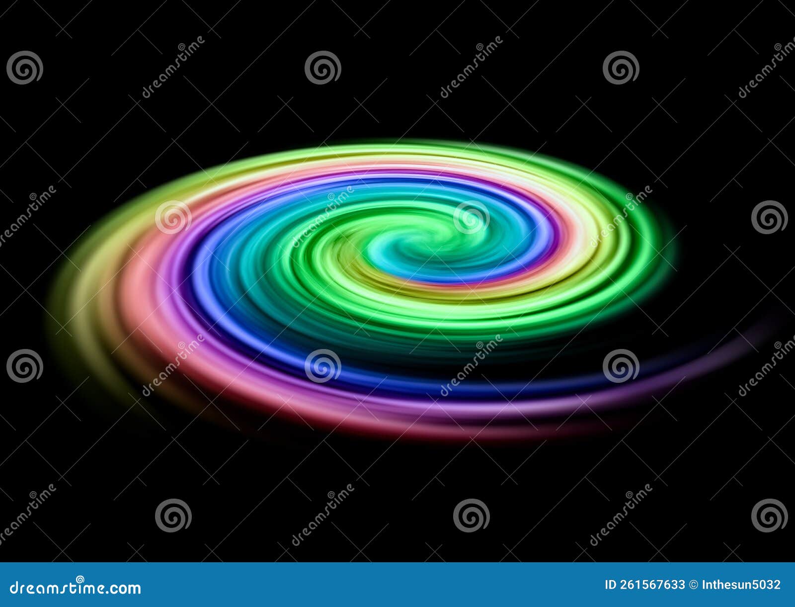 Abstract Light Swirl Digitally Generated Background Stock Illustration ...