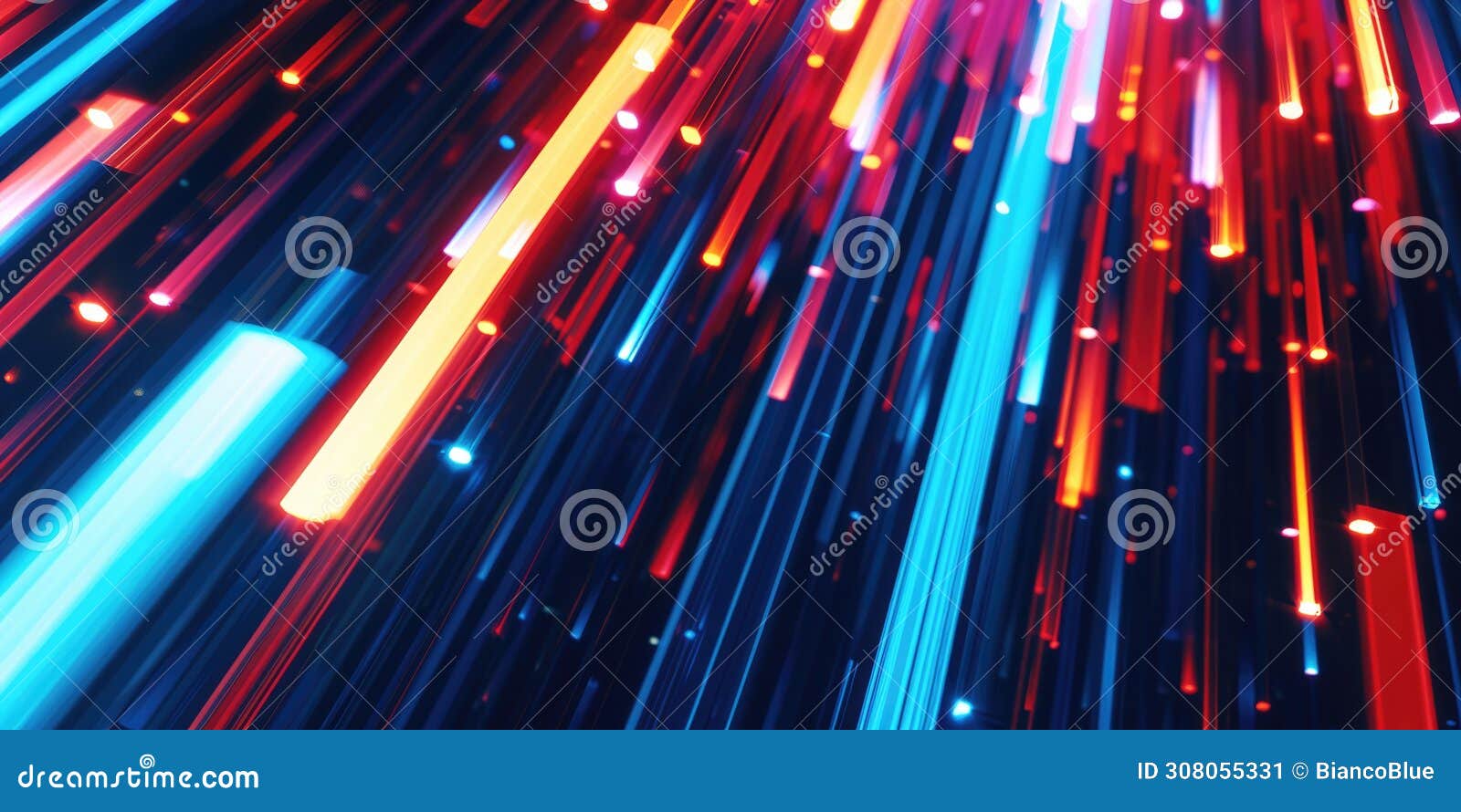 Abstract Light Technology Background Glows in Dark of Comeliness Stock ...