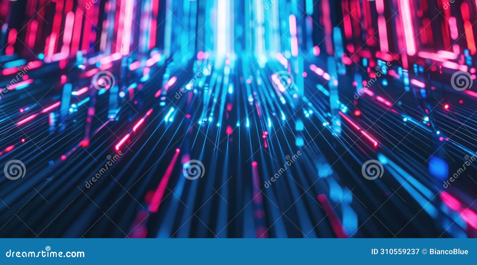 Abstract Light Technology Background Glows in Dark of Comeliness Stock ...