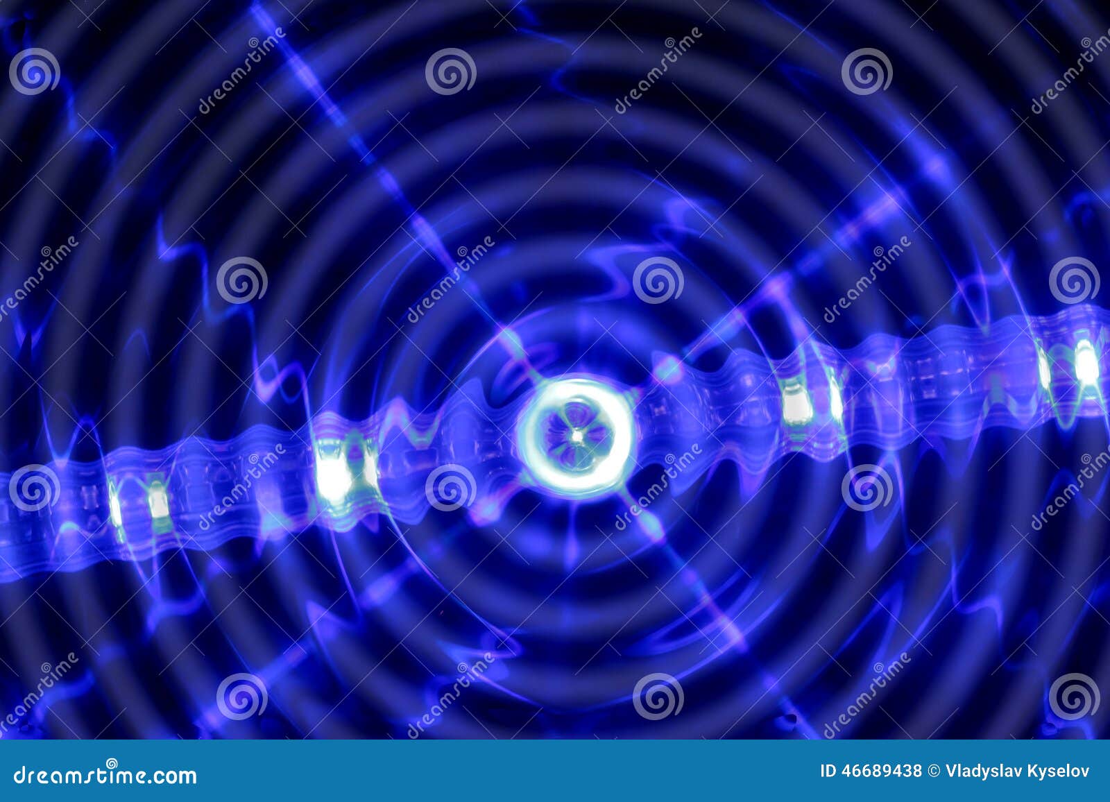 Abstract Round Wave Light Technology Background Stock Photo - Image of ...