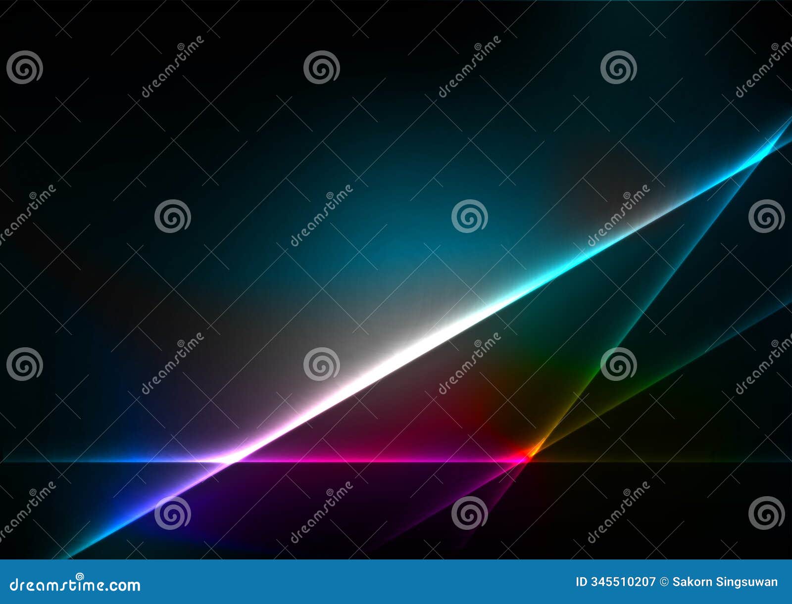 Abstract Light Technology Concept Design. Neon Abstract, Reflection ...