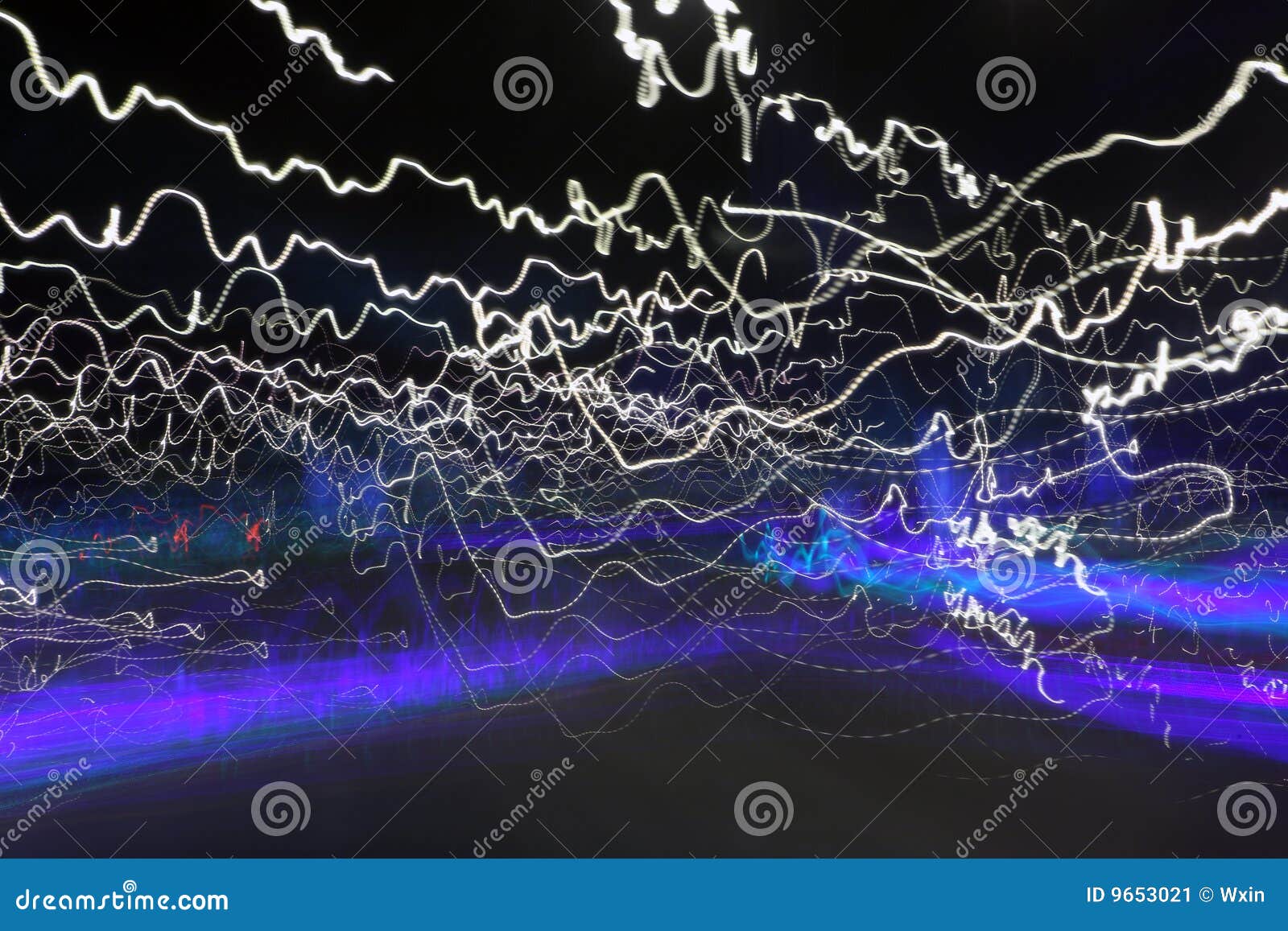 Abstract light trails stock image. Image of desktop, silky - 9653021