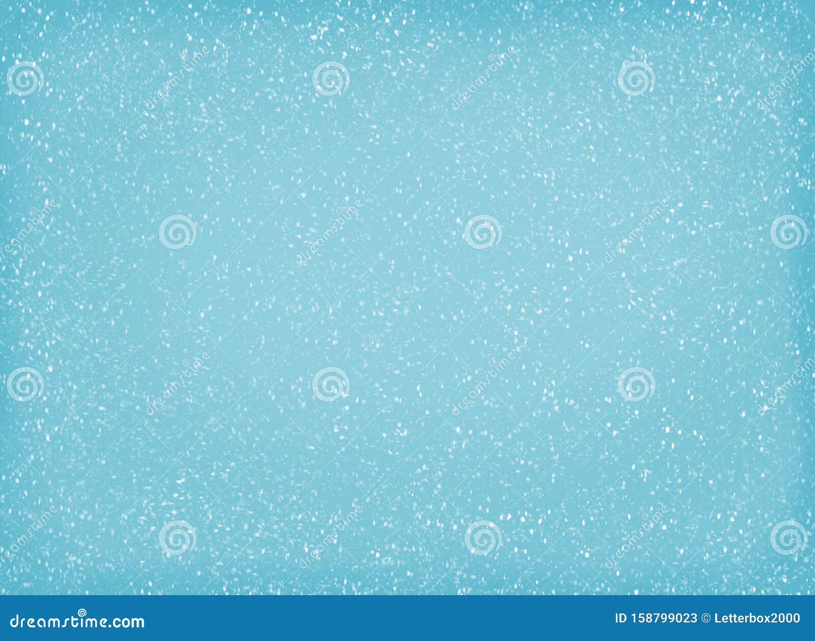 Abstract Light Turquoise Blue Background. Snowfall on a Light Turquoise ...