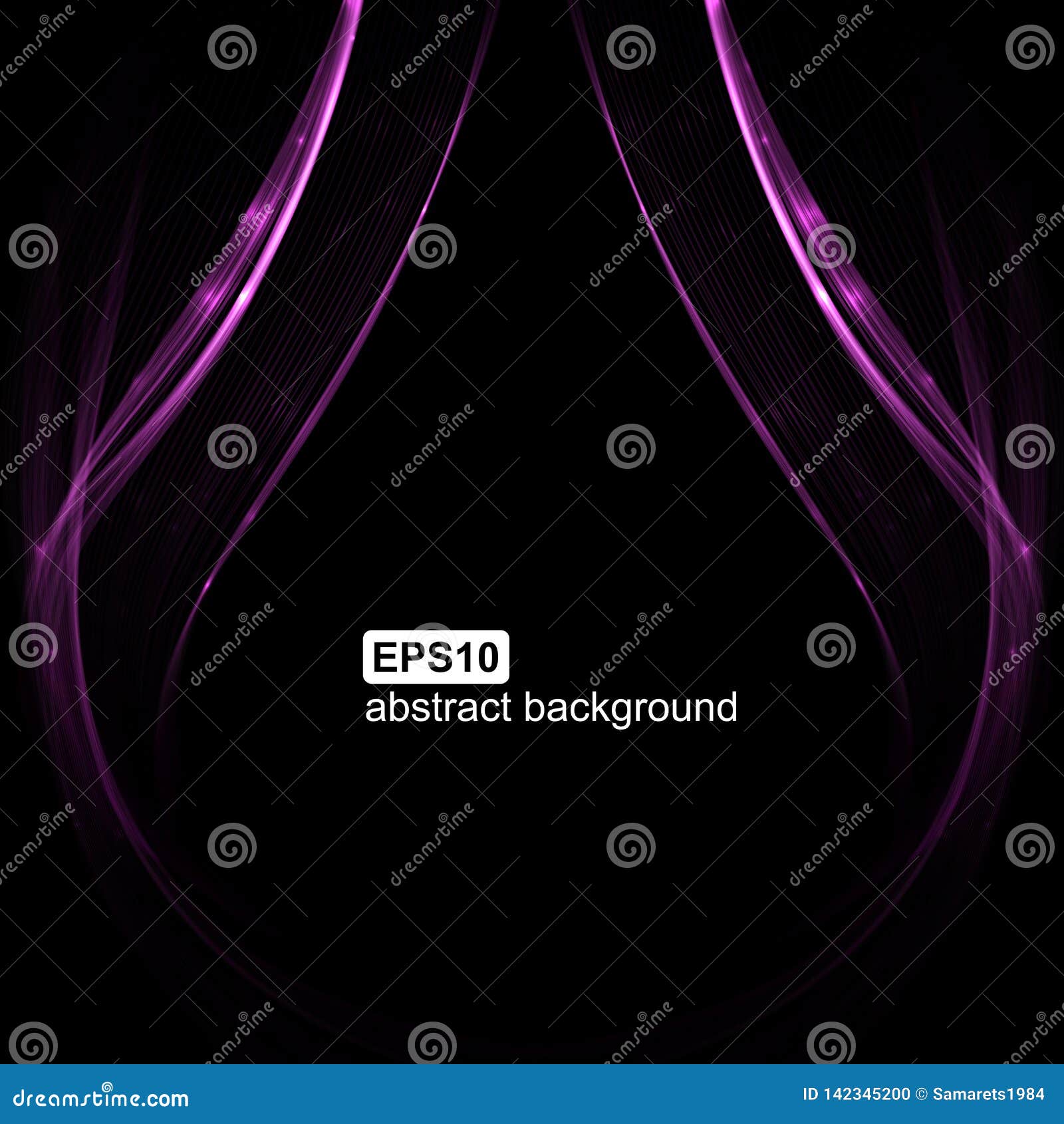 Abstract Light Wave Futuristic Background. Stock Vector - Illustration ...