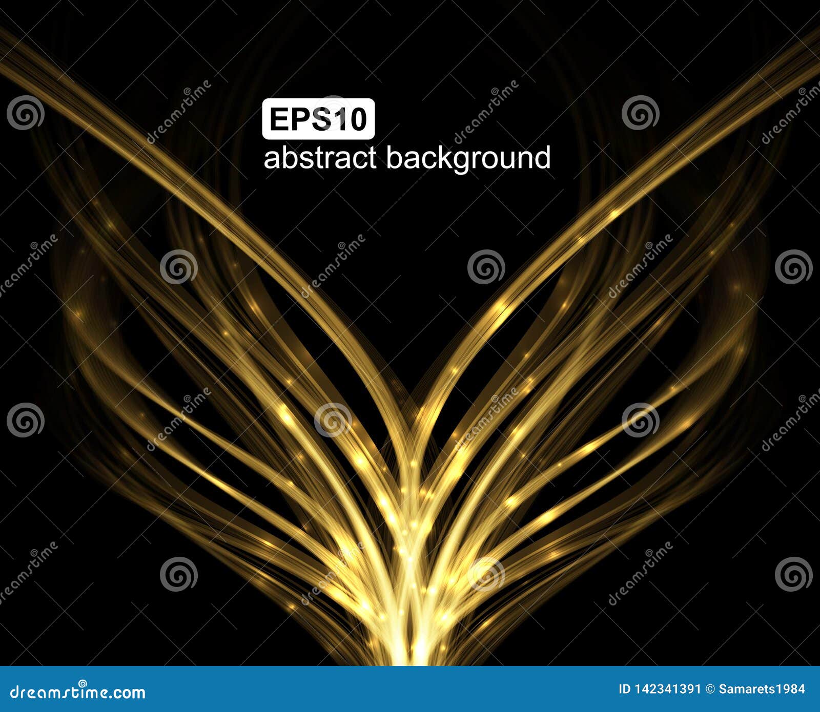 Abstract Light Wave Futuristic Background. Stock Vector - Illustration ...