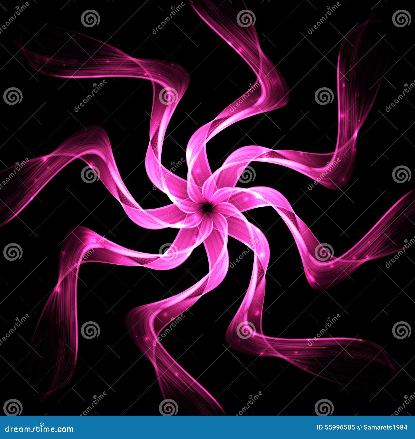 Abstract Light Wave Futuristic Background. Stock Illustration ...