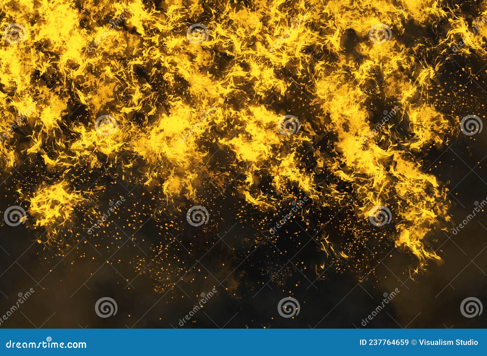 Abstract Light Yellow Blaze Fire Flame Glitter Vintage Particles ...
