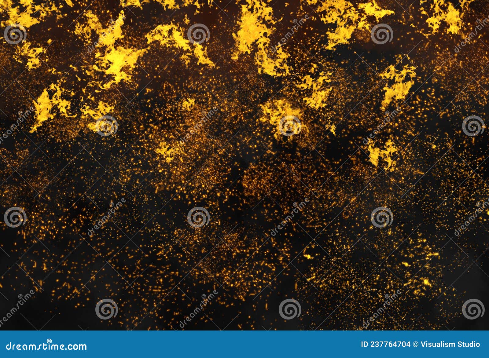 Abstract Light Yellow Blaze Fire Flame Glitter Vintage Particles ...