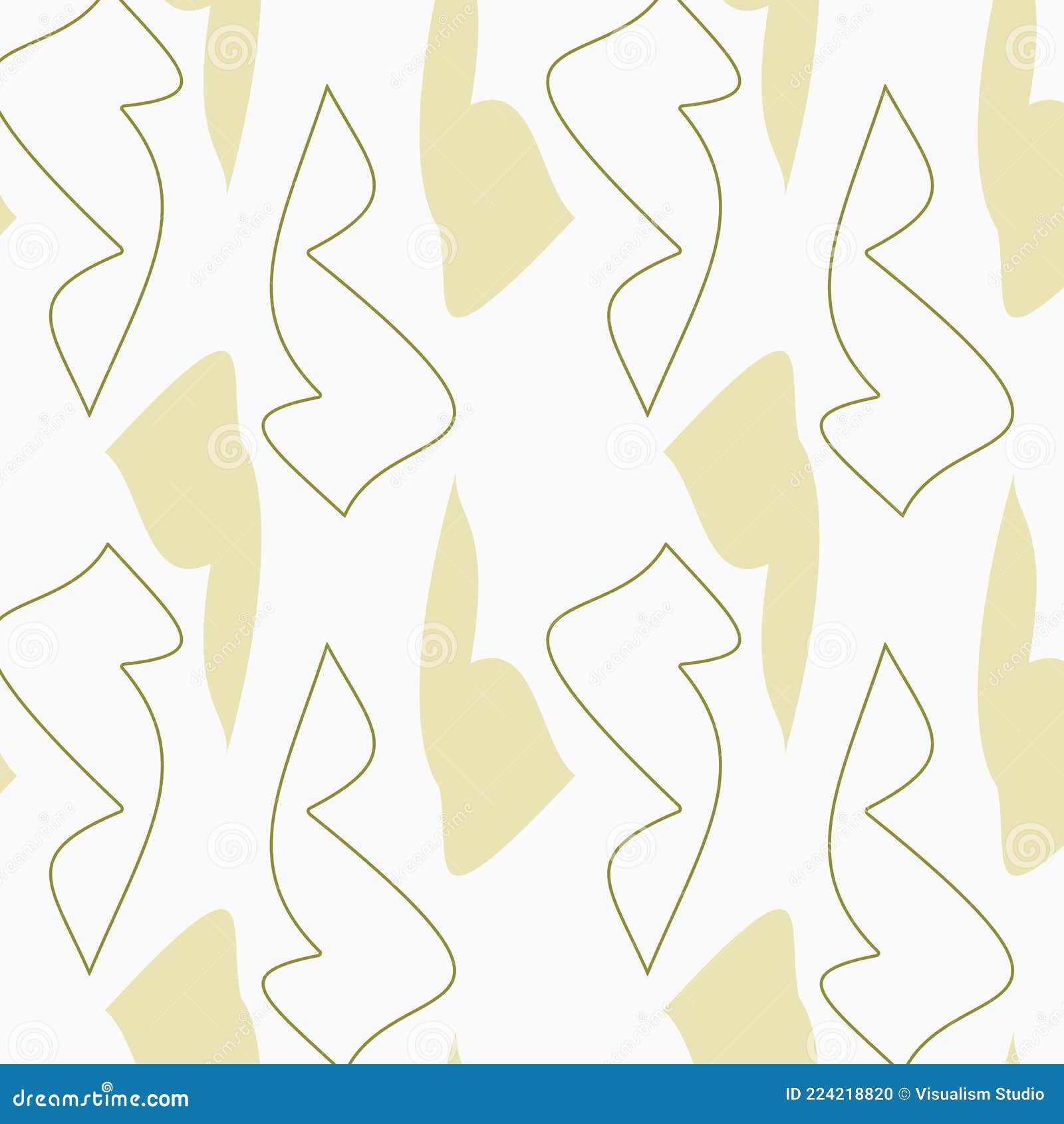 Abstract Light Yellow Shapes Geometric Pattern with Minimalistic Simple ...