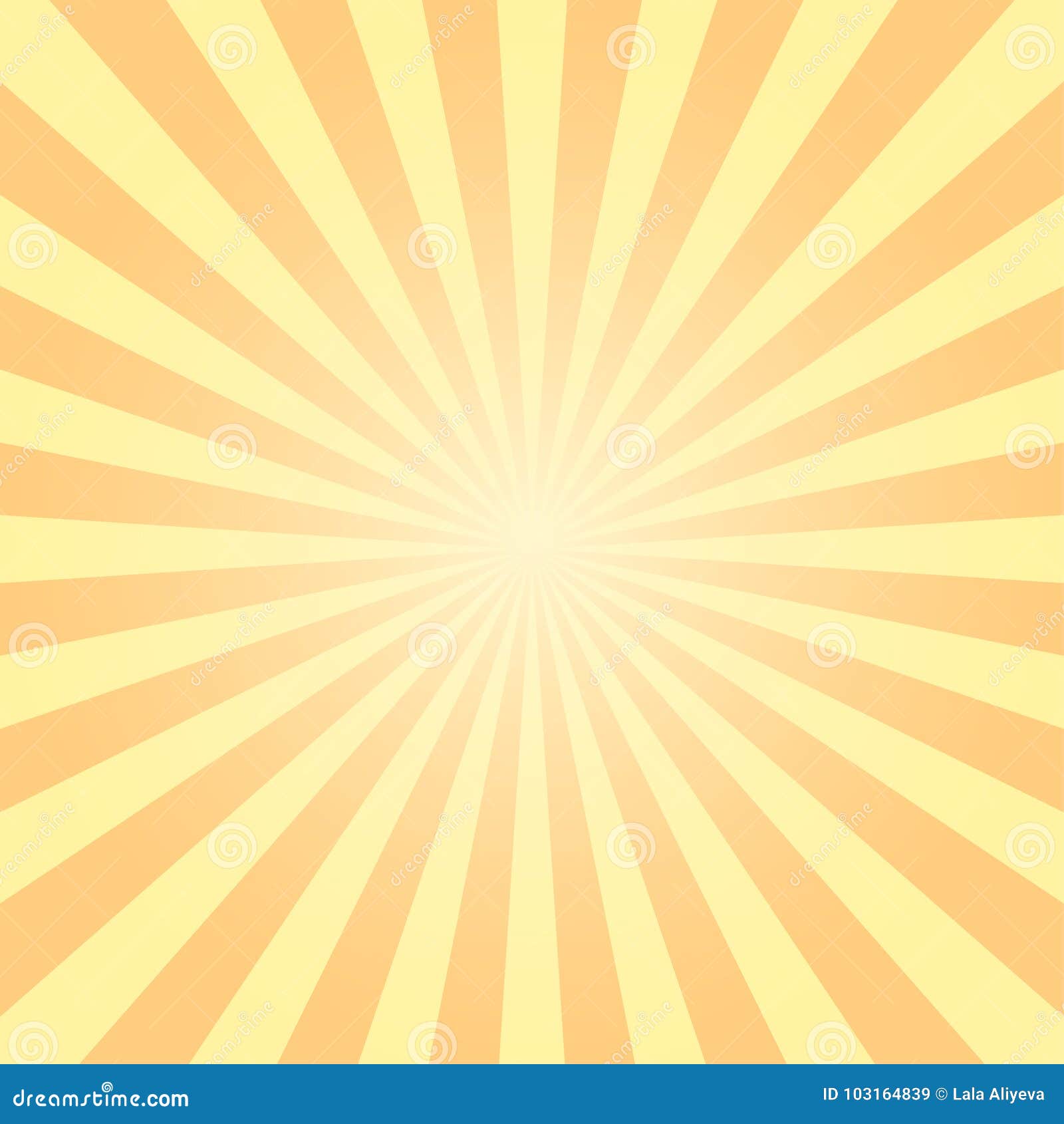 Abstract Light Yellow Sun Rays Background. Vector Stock Illustration ...