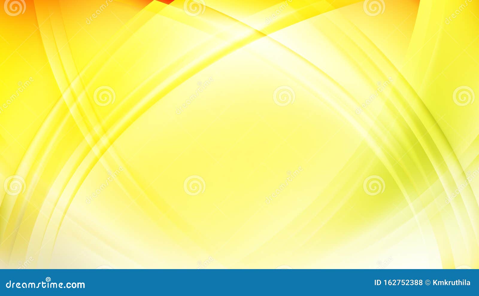 Abstract Light Yellow Waves Curved Lines Background Vector Illustration ...
