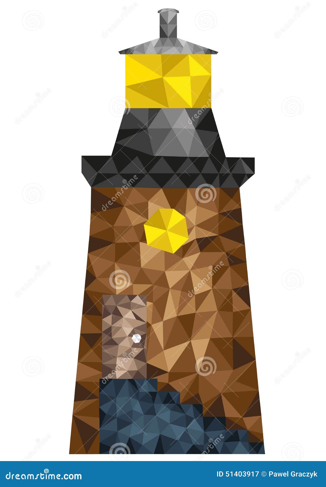 Abstract lighthouse stock vector. Illustration of ocean - 51403917
