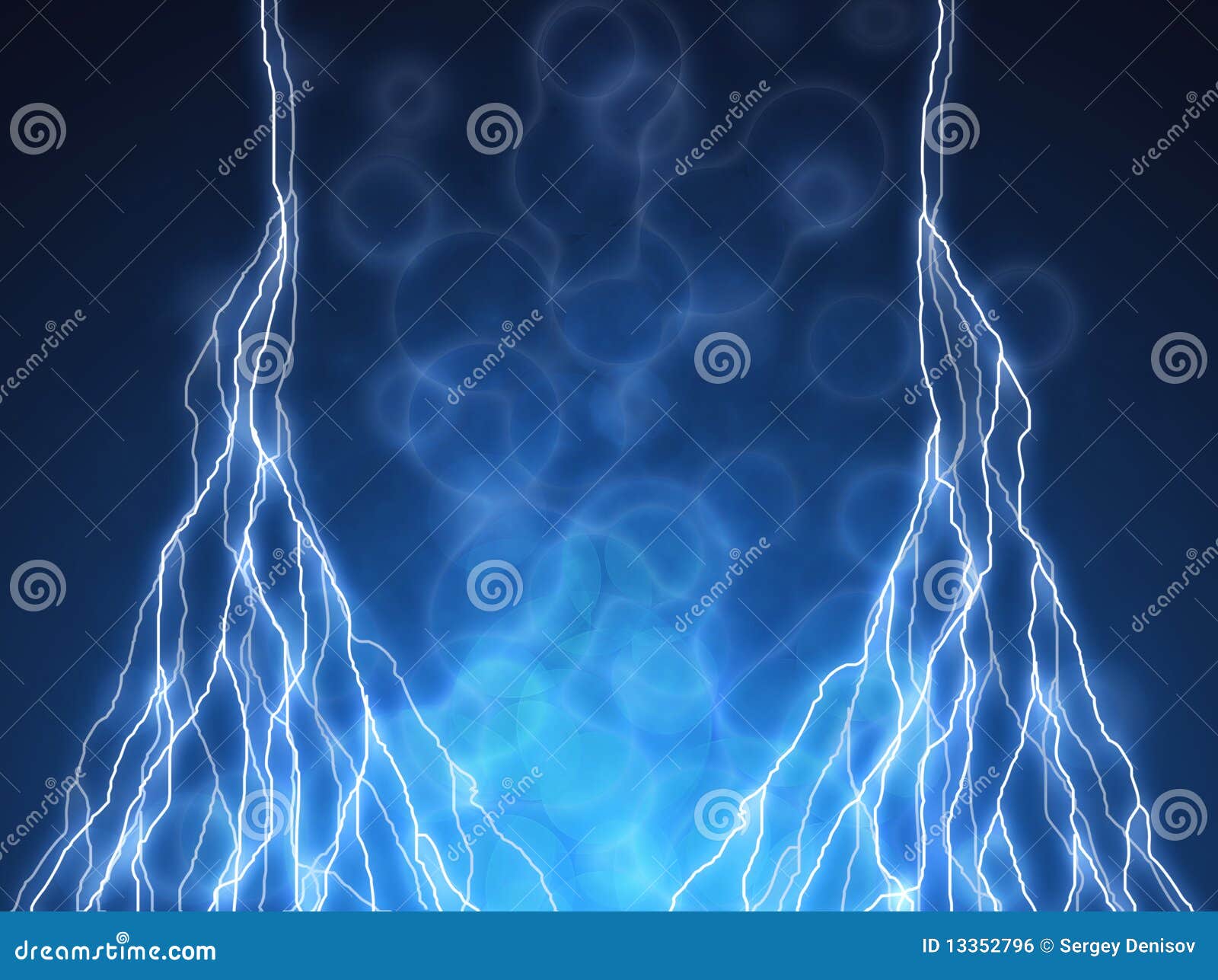 Abstract lightning stock illustration. Illustration of night - 13352796