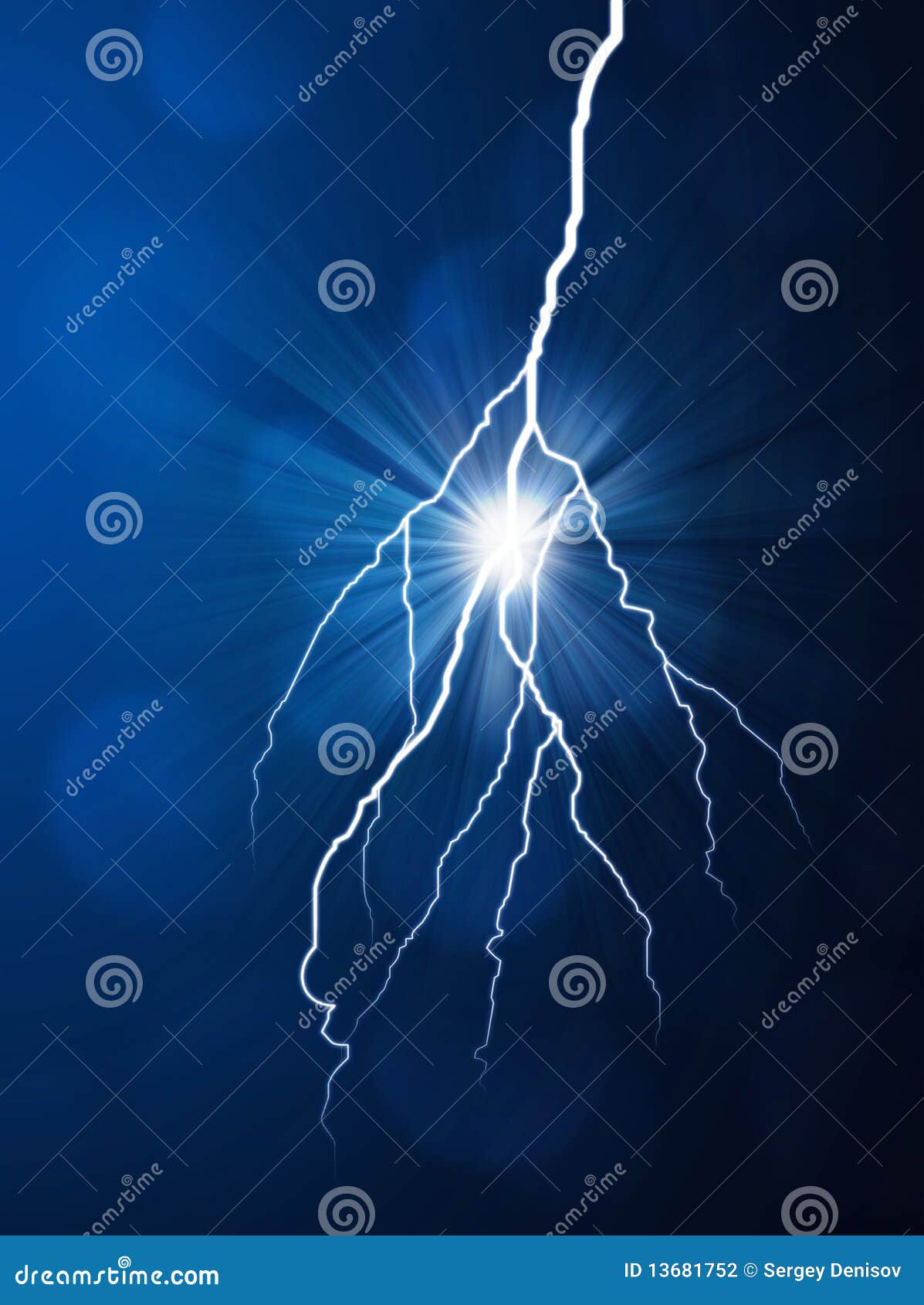 Abstract lightning stock illustration. Illustration of painting - 13681752