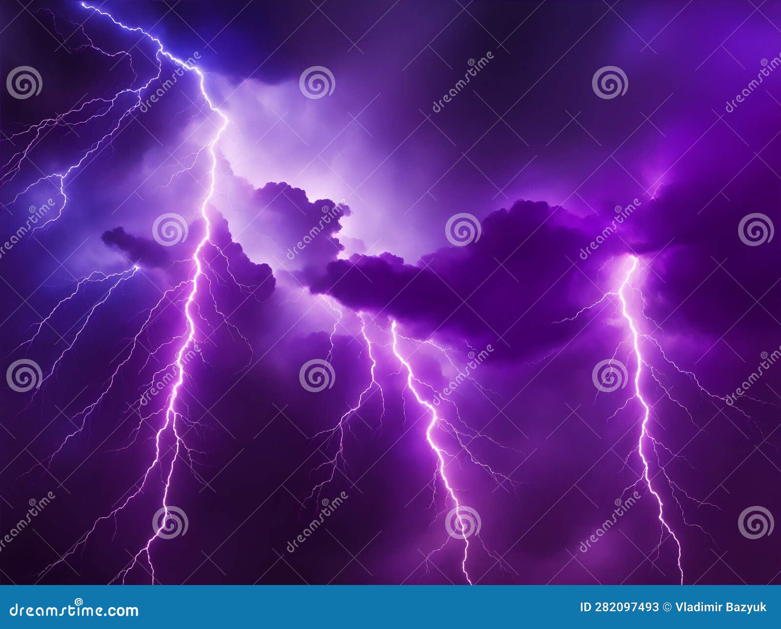 Abstract Lightning Background at Night,Big Lightning on the Sky ...