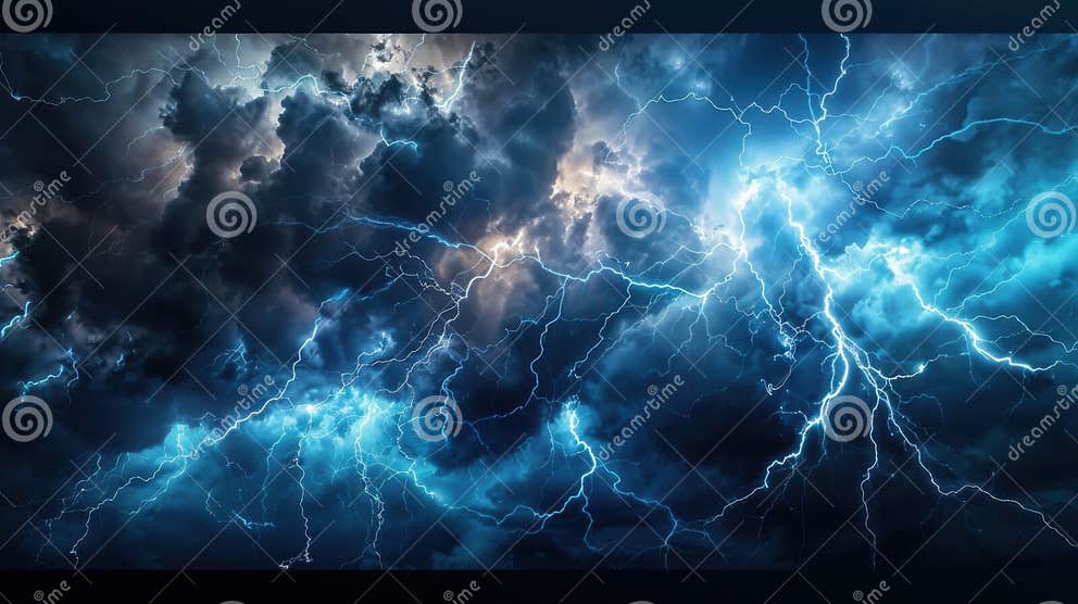 Abstract Lightning Background for Screensaver Stock Illustration ...