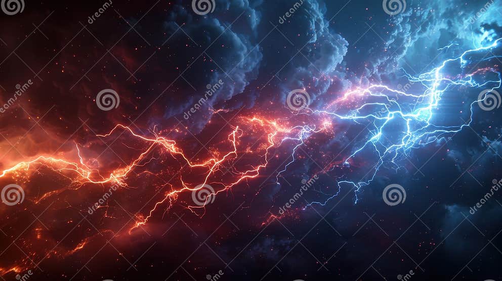 Abstract Lightning Background for Screensaver Stock Illustration ...
