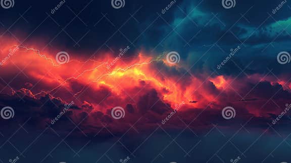 Abstract Lightning Background for Screensaver Stock Illustration ...