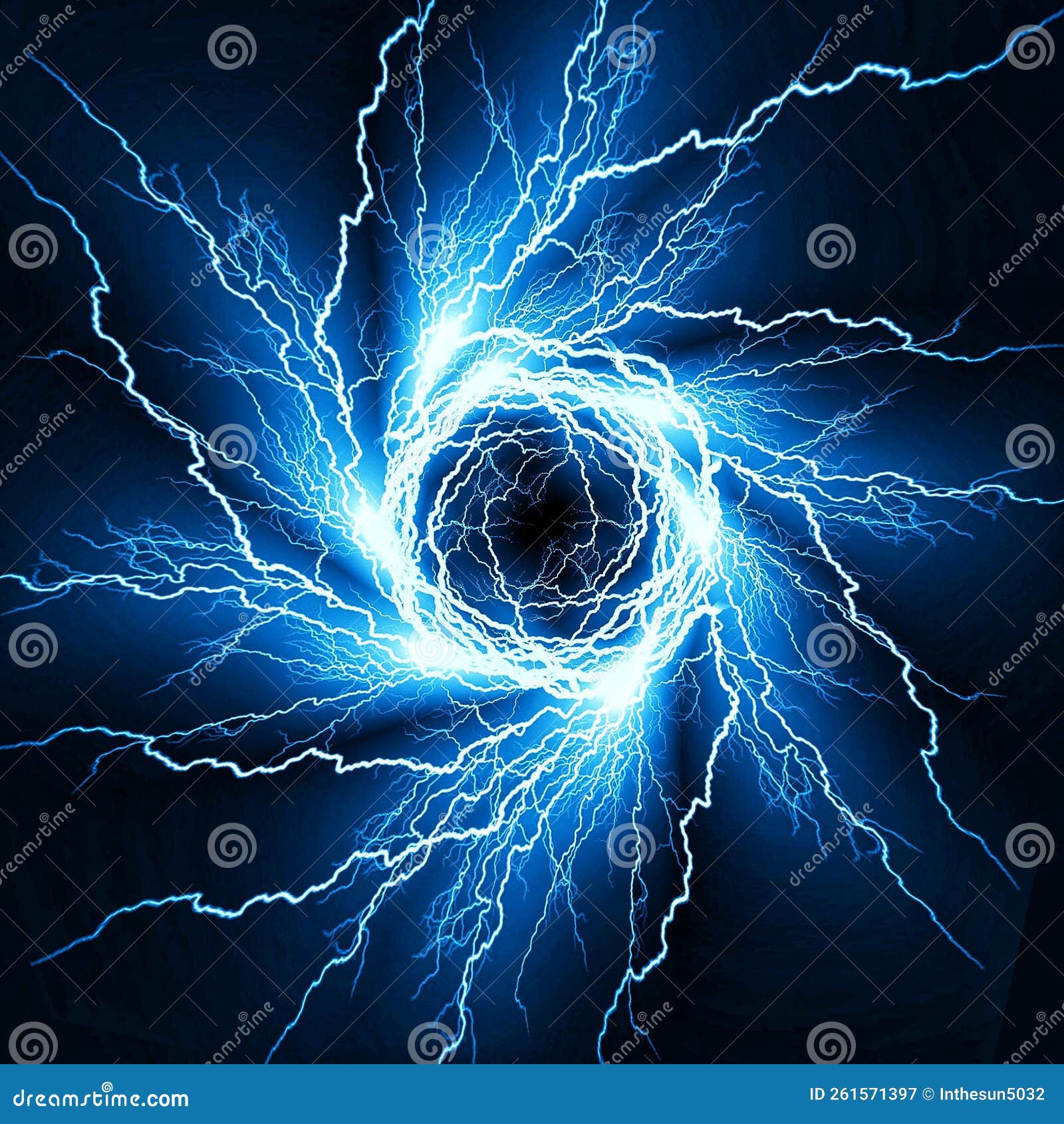 Abstract Lightning Bolt Lighting Up the Darkness in a Storm Concept ...
