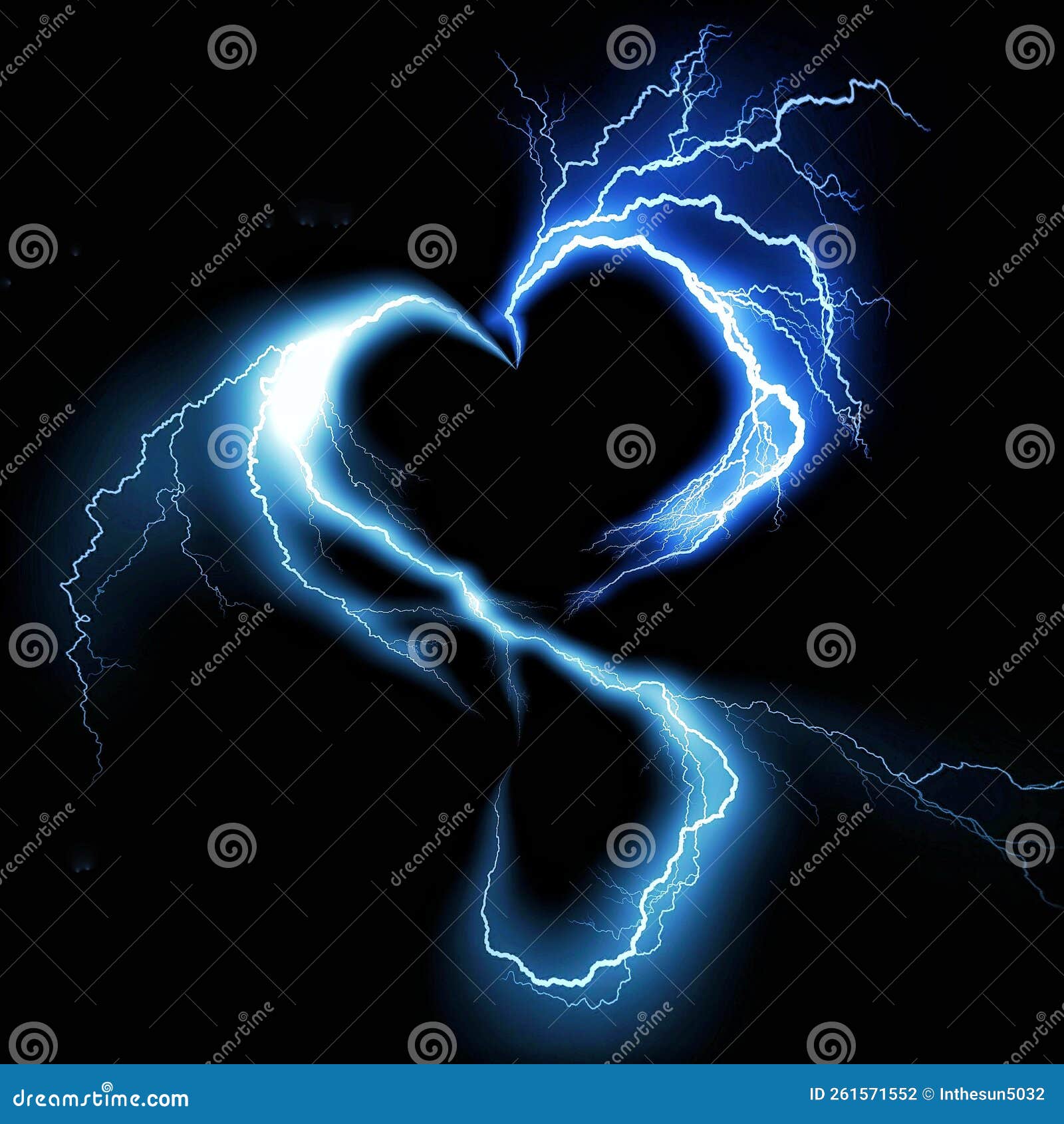 Abstract Lightning Bolt Lighting Up the Darkness in a Storm Concept ...