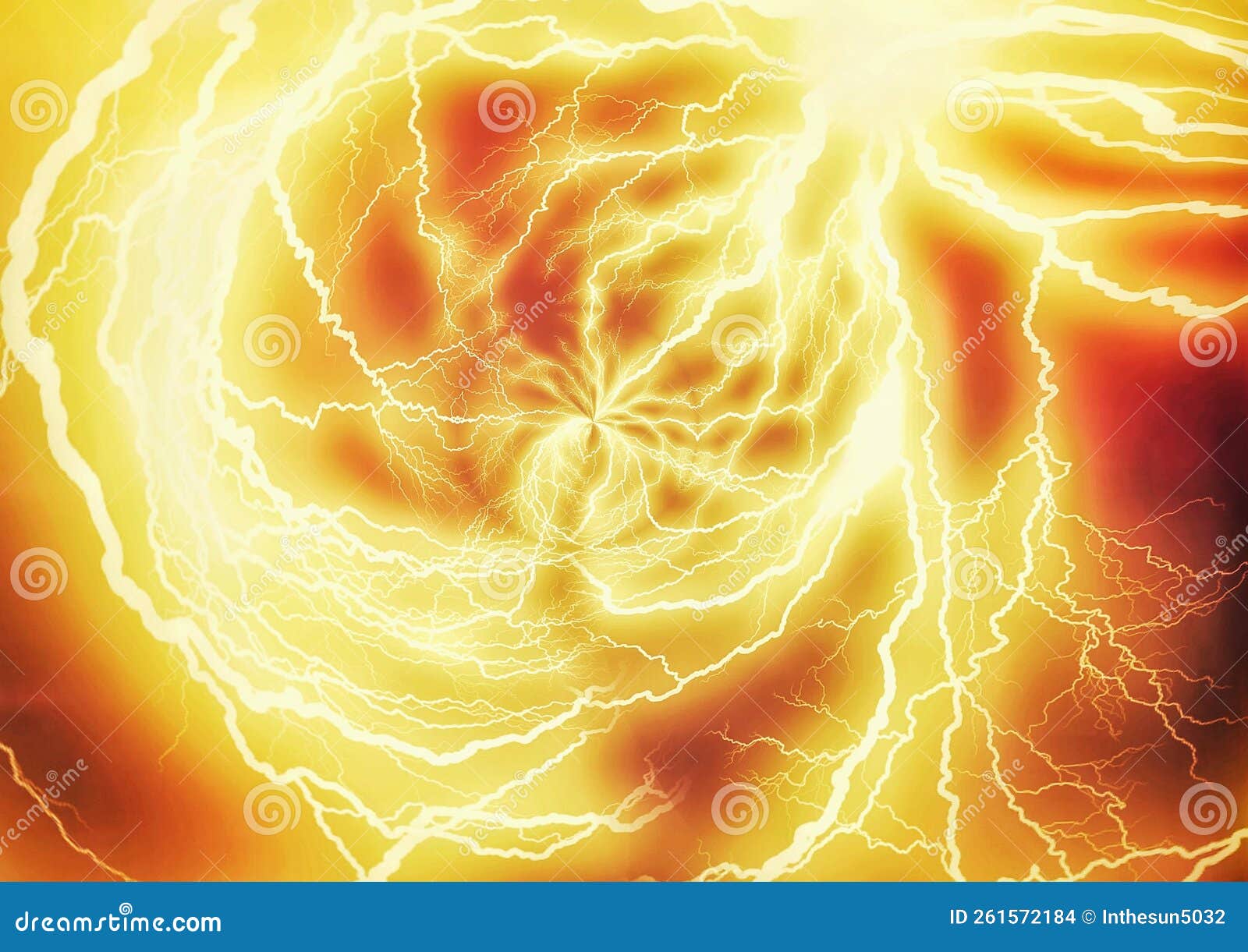 Abstract Lightning Bolt Lighting Up the Darkness in a Storm Concept ...