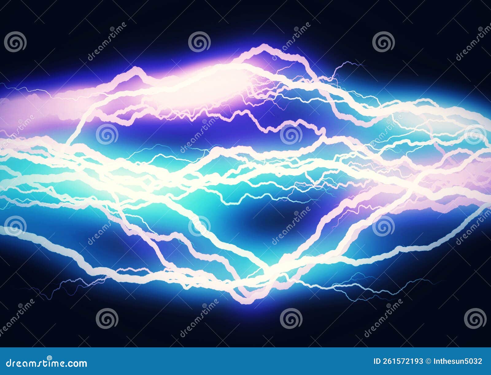 Abstract Lightning Bolt Lighting Up the Darkness in a Storm Concept ...