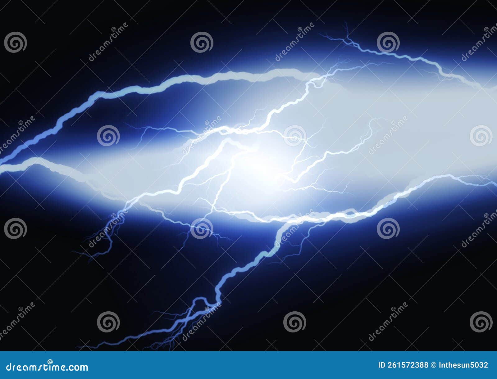 Abstract Lightning Bolt Lighting Up the Darkness in a Storm Concept ...