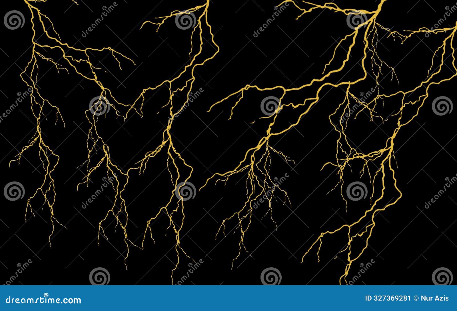Abstract Lightning Storm on Dark Background, Banner Design. Lightning ...