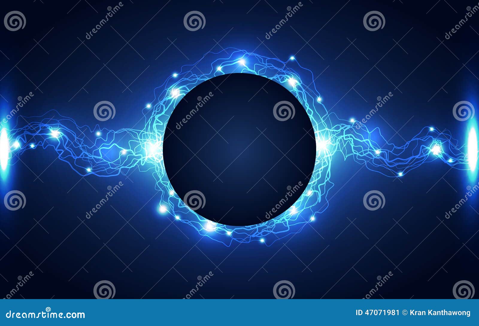 Abstract Lightning Technology Background, Vector Illustration ...