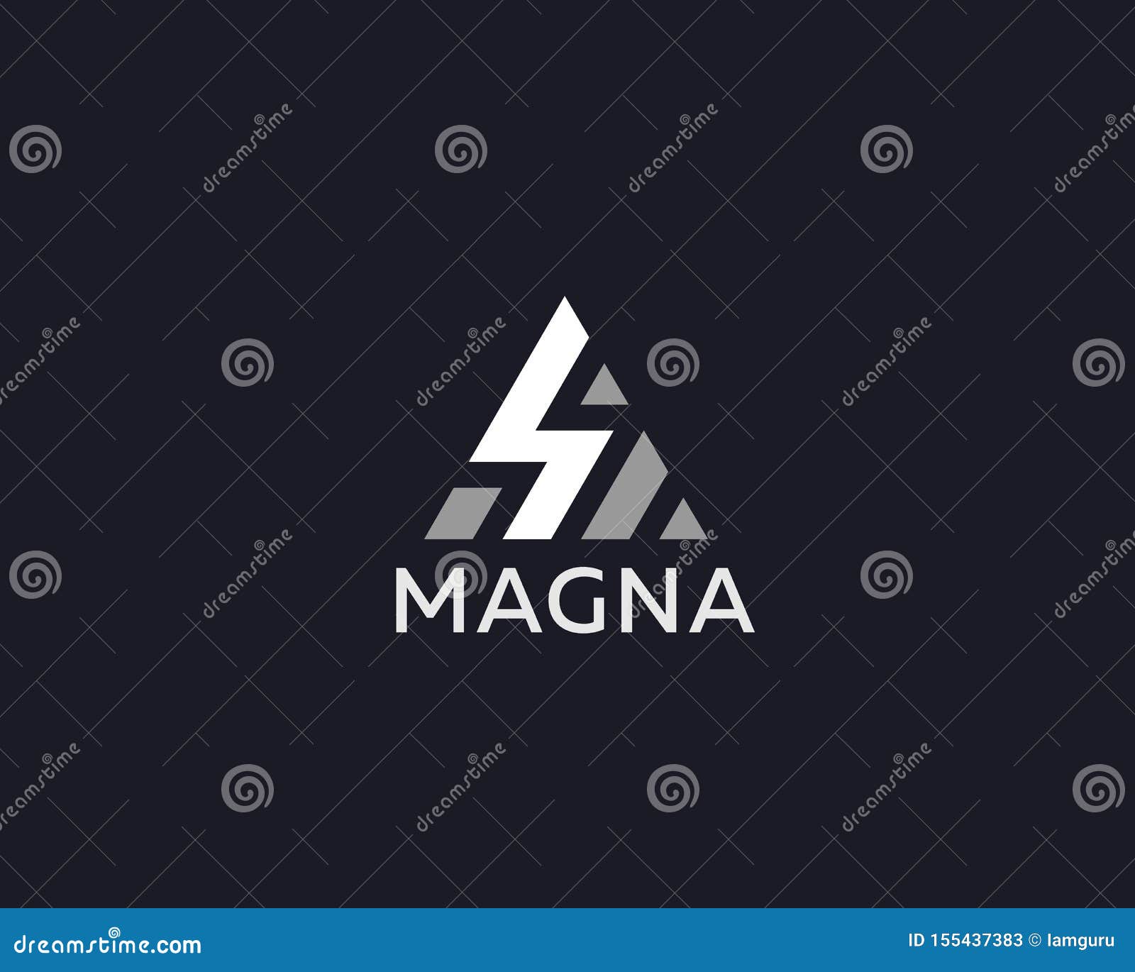 Abstract Lightning Triangle Logo Design. Energy Flash Vector Icon ...
