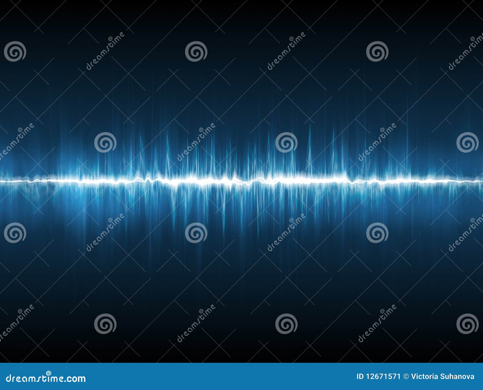 Abstract Lightning Waveform Stock Illustration - Illustration of ...