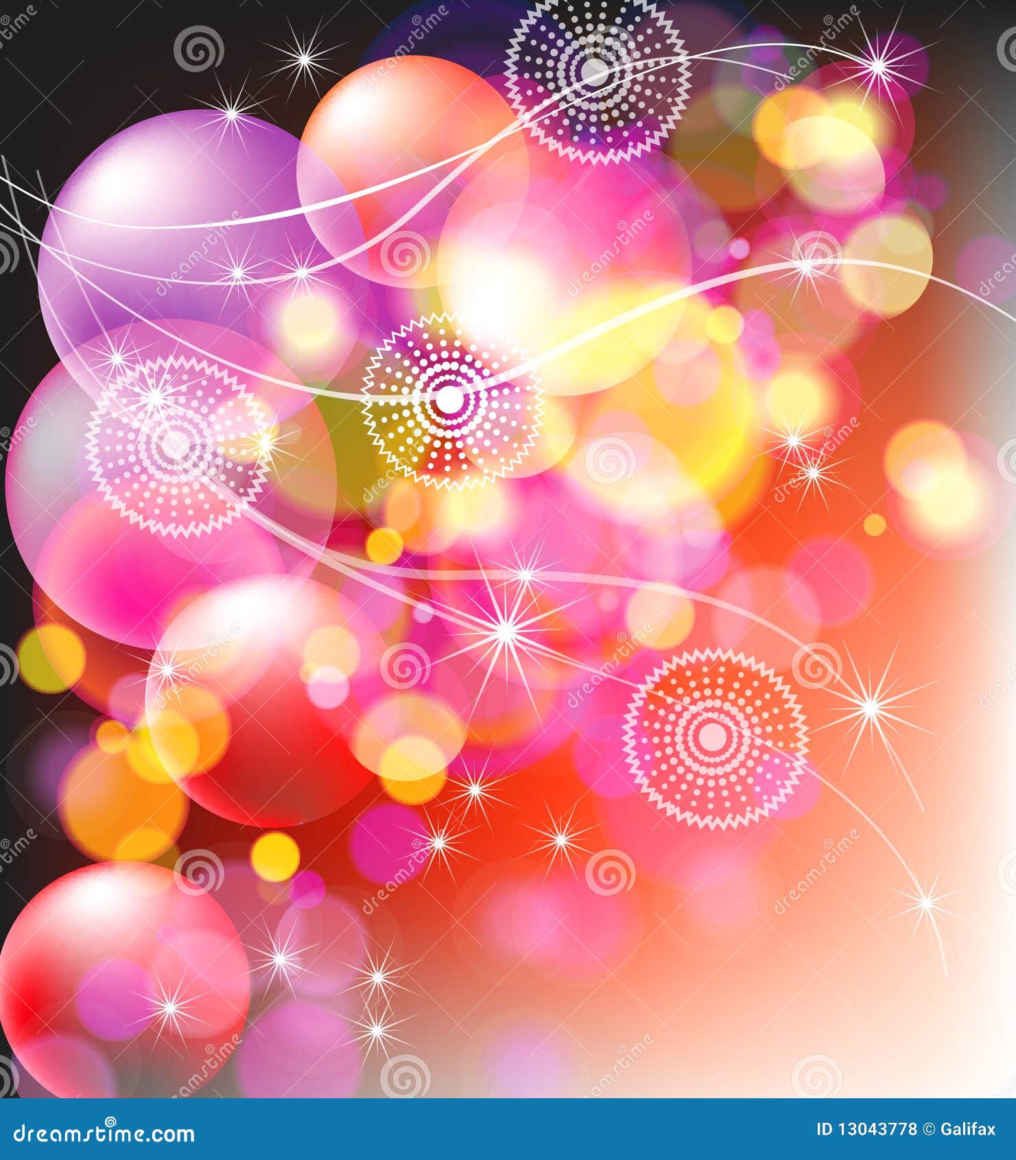 Abstract lights stock illustration. Illustration of brilliant - 13043778