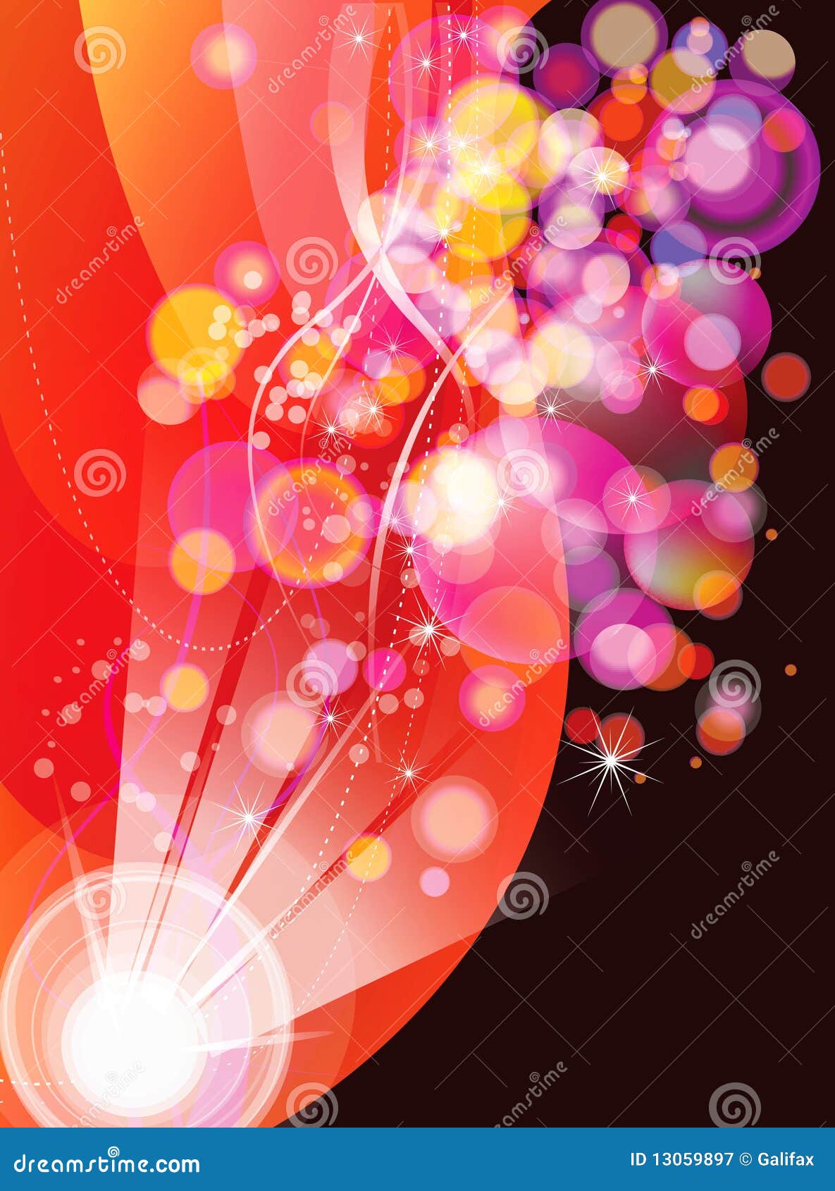 Abstract lights stock illustration. Illustration of blur - 13059897