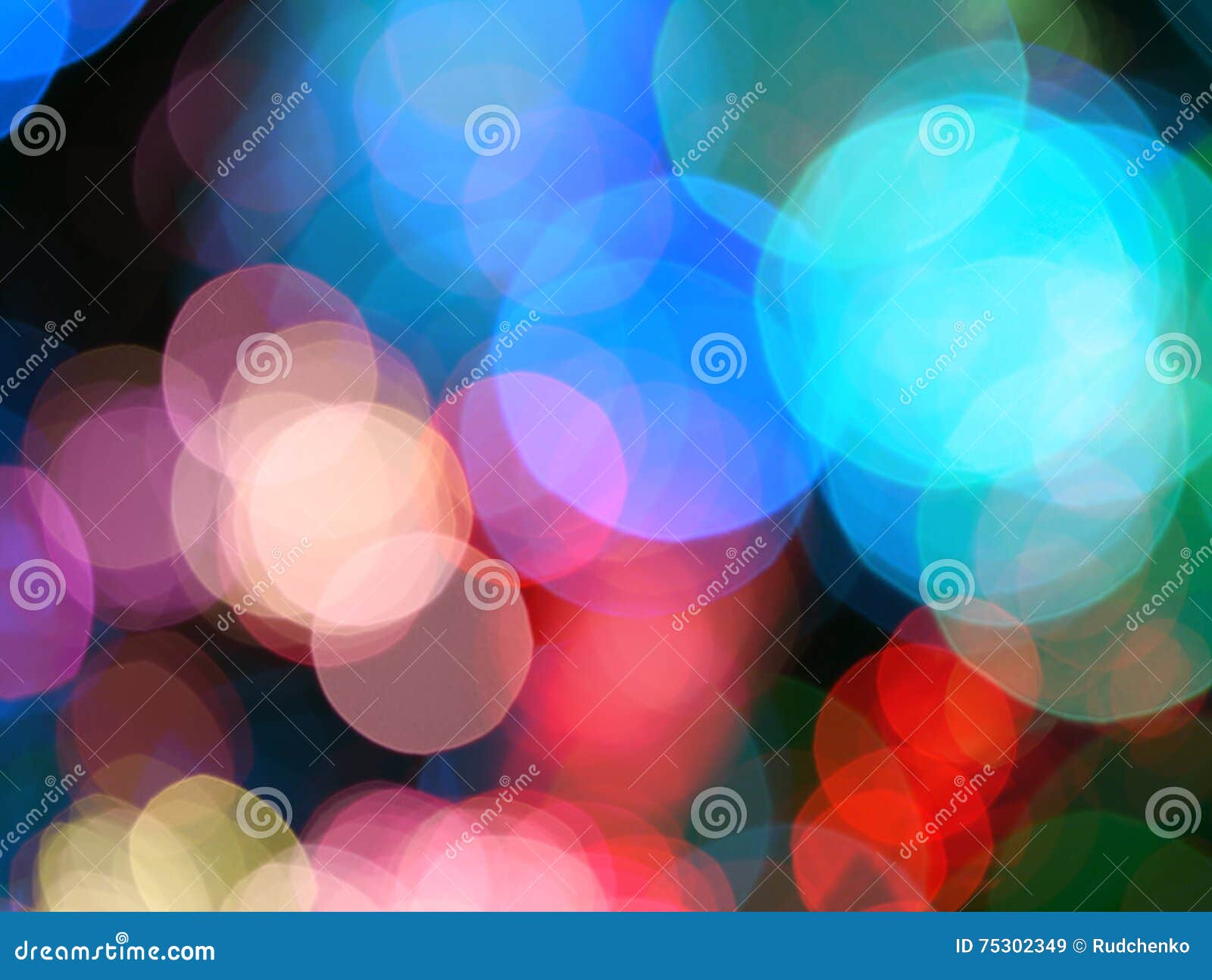 Abstract Lights Blur Blinking Background. Stock Image - Image of ...