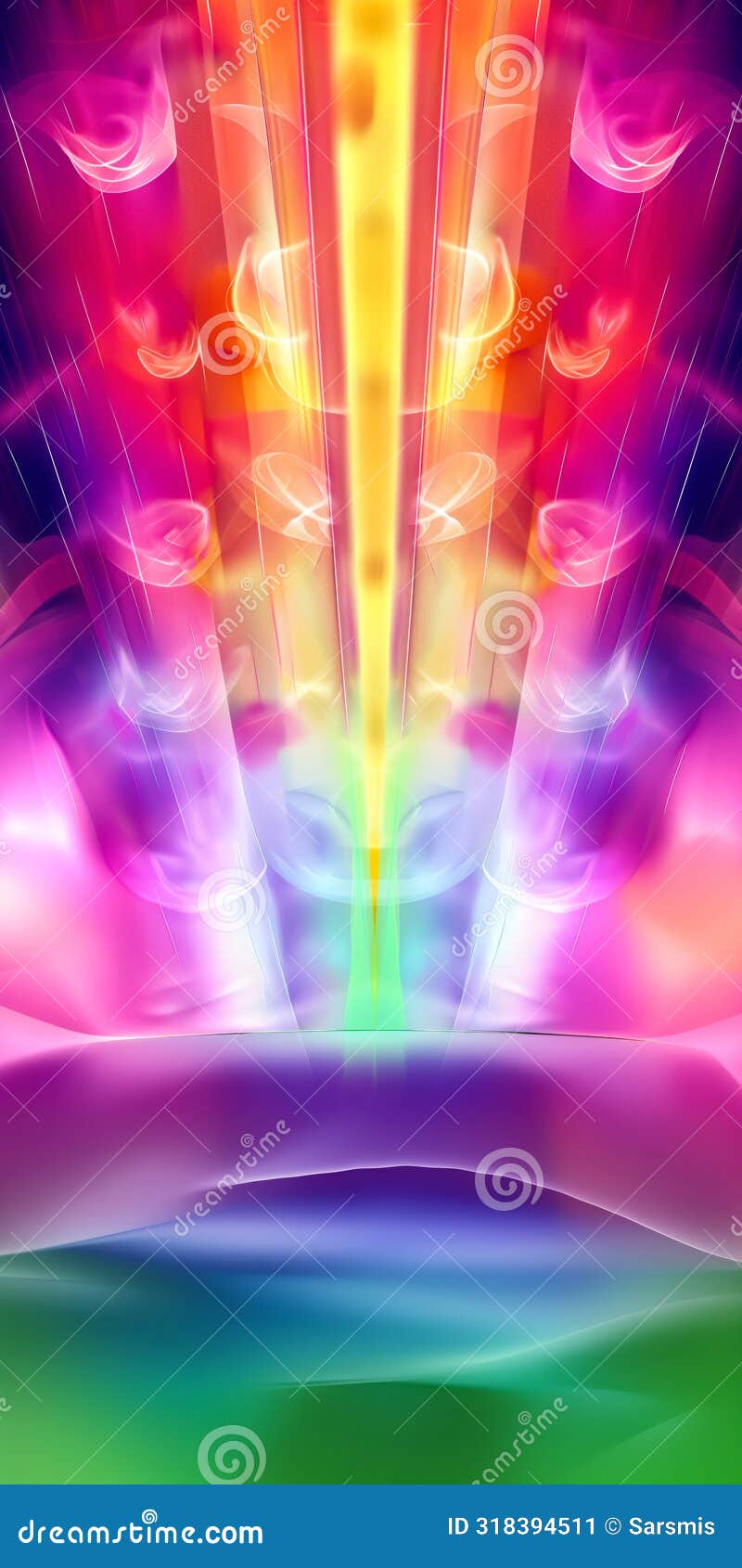 Abstract Lights and Colors Creates a Visually Striking and Otherworldly ...