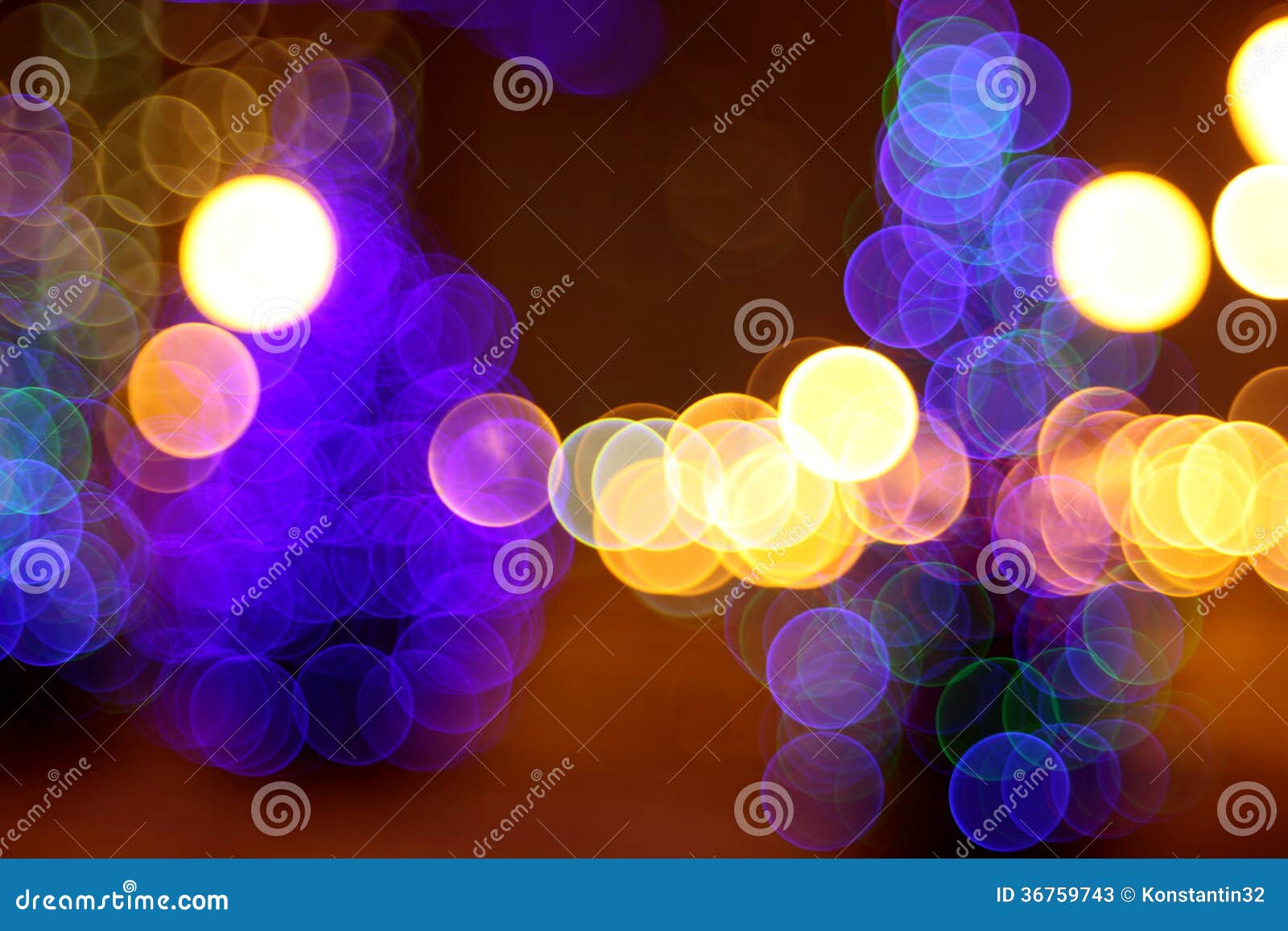 Abstract Lights, Flash Circle, Night City Stock Image - Image of ...