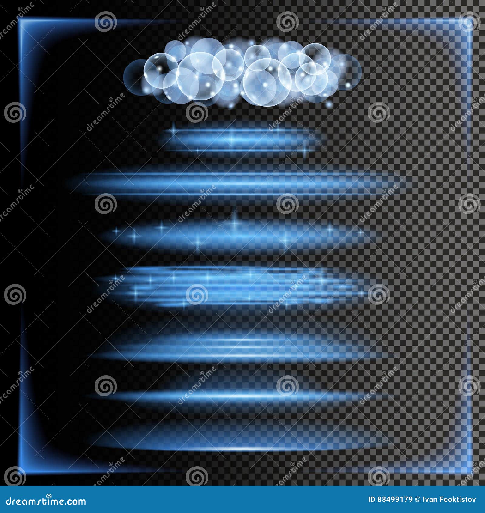 Abstract Lights Lines and Frames Stock Vector - Illustration of ...