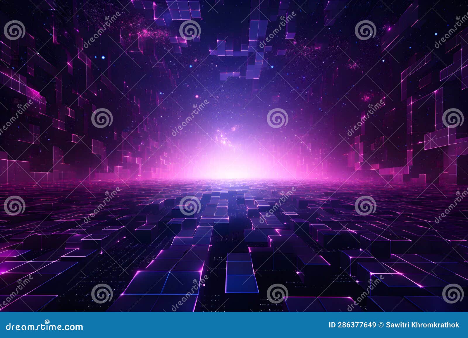 Abstract Lights Science Technology Design Background with Space Blue ...