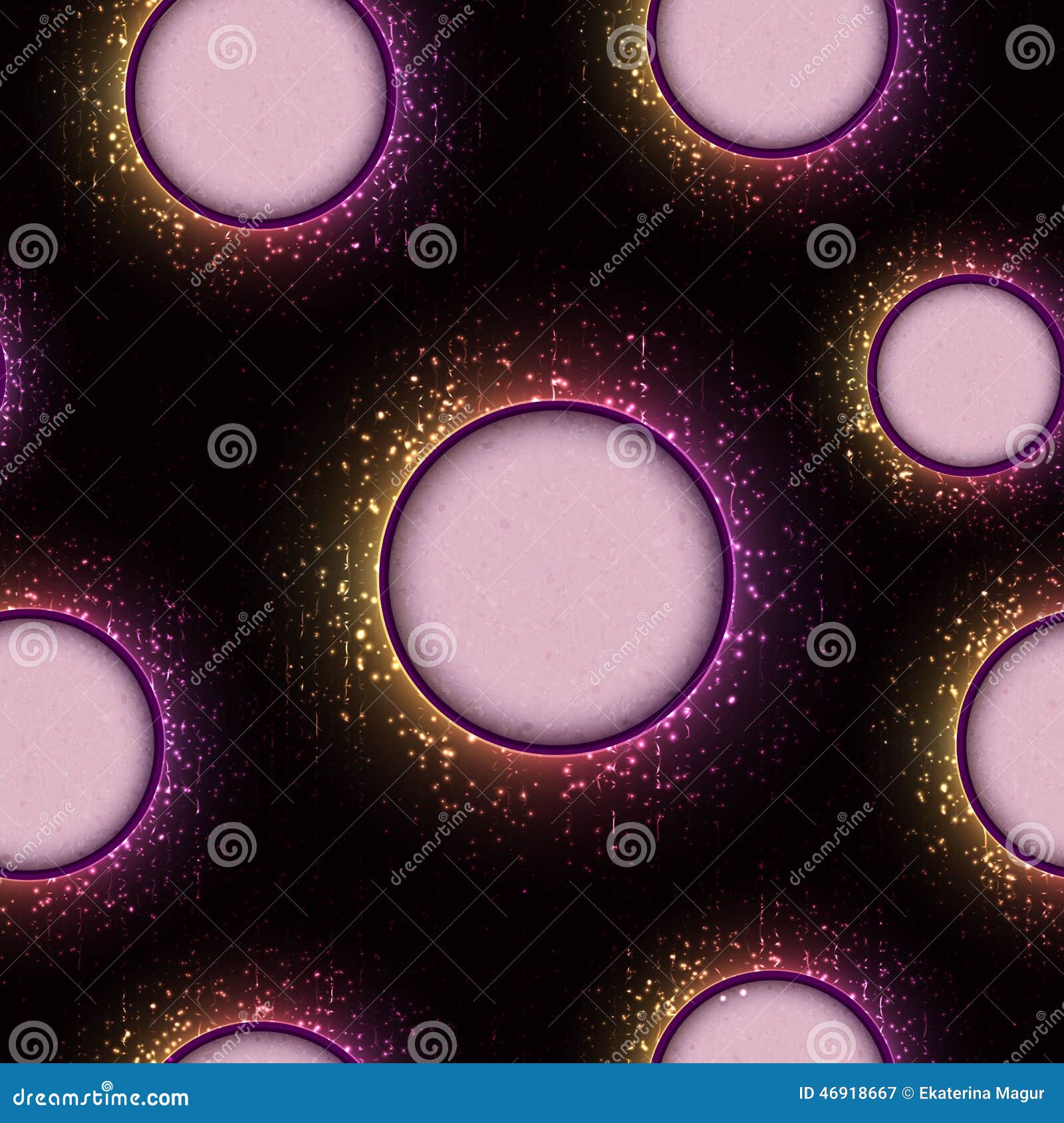 Abstract Lights Seamless Pattern with Shiny Stock Illustration ...