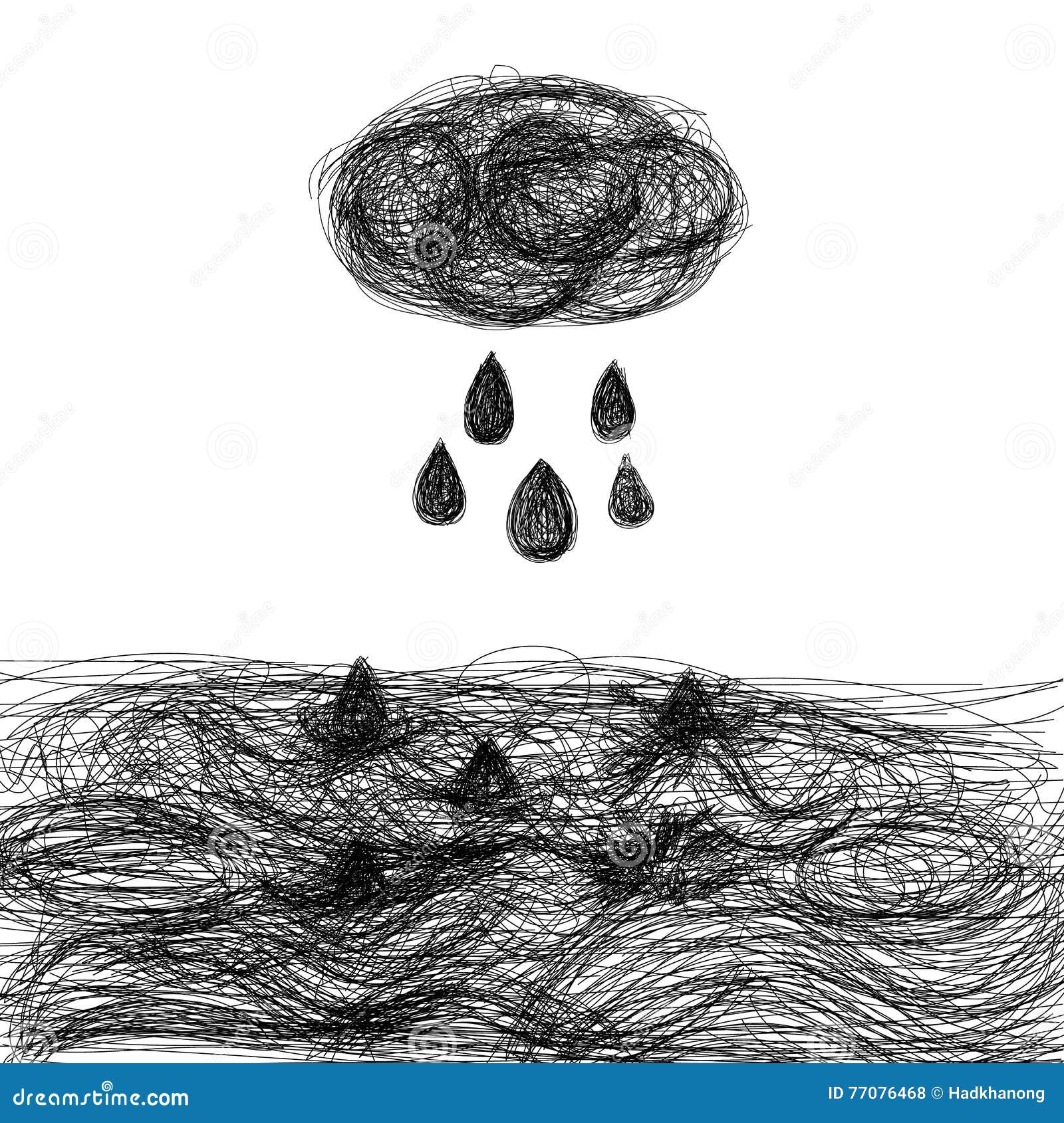 Abstract Art Raining Falling Rainbow Colorful Watercolor Painting ...