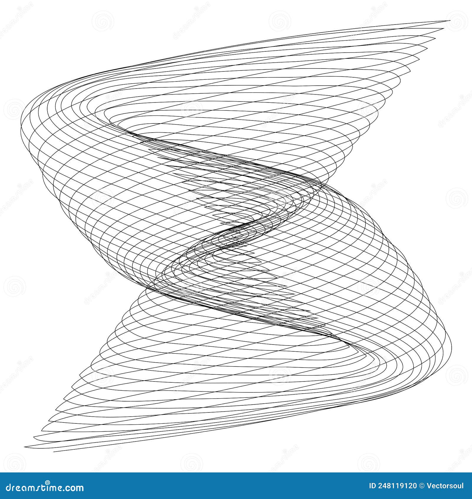 Abstract Line Art Drawing Element Stock Vector - Illustration of ...
