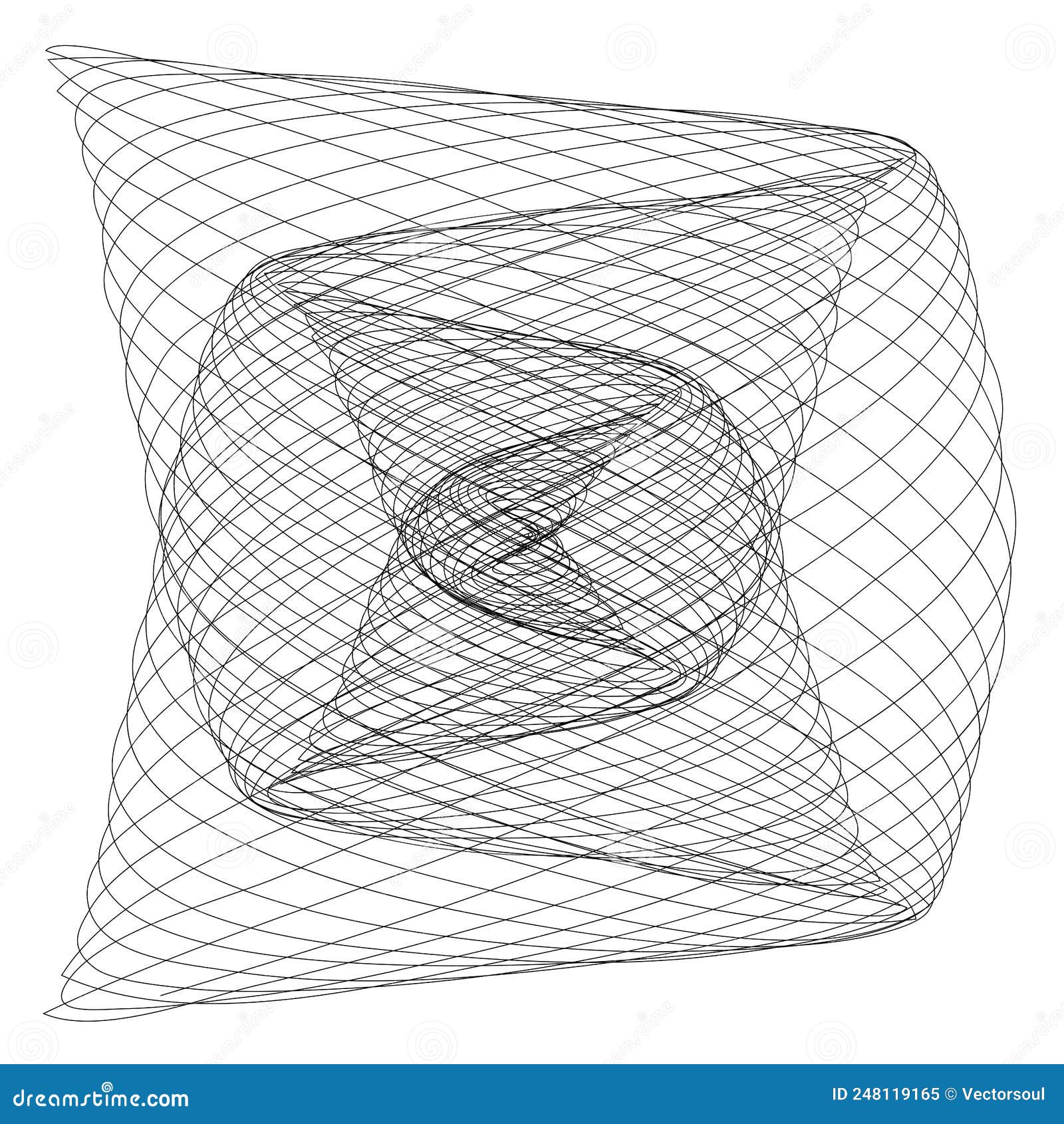 Abstract Line Art Drawing Element Stock Vector - Illustration of ...