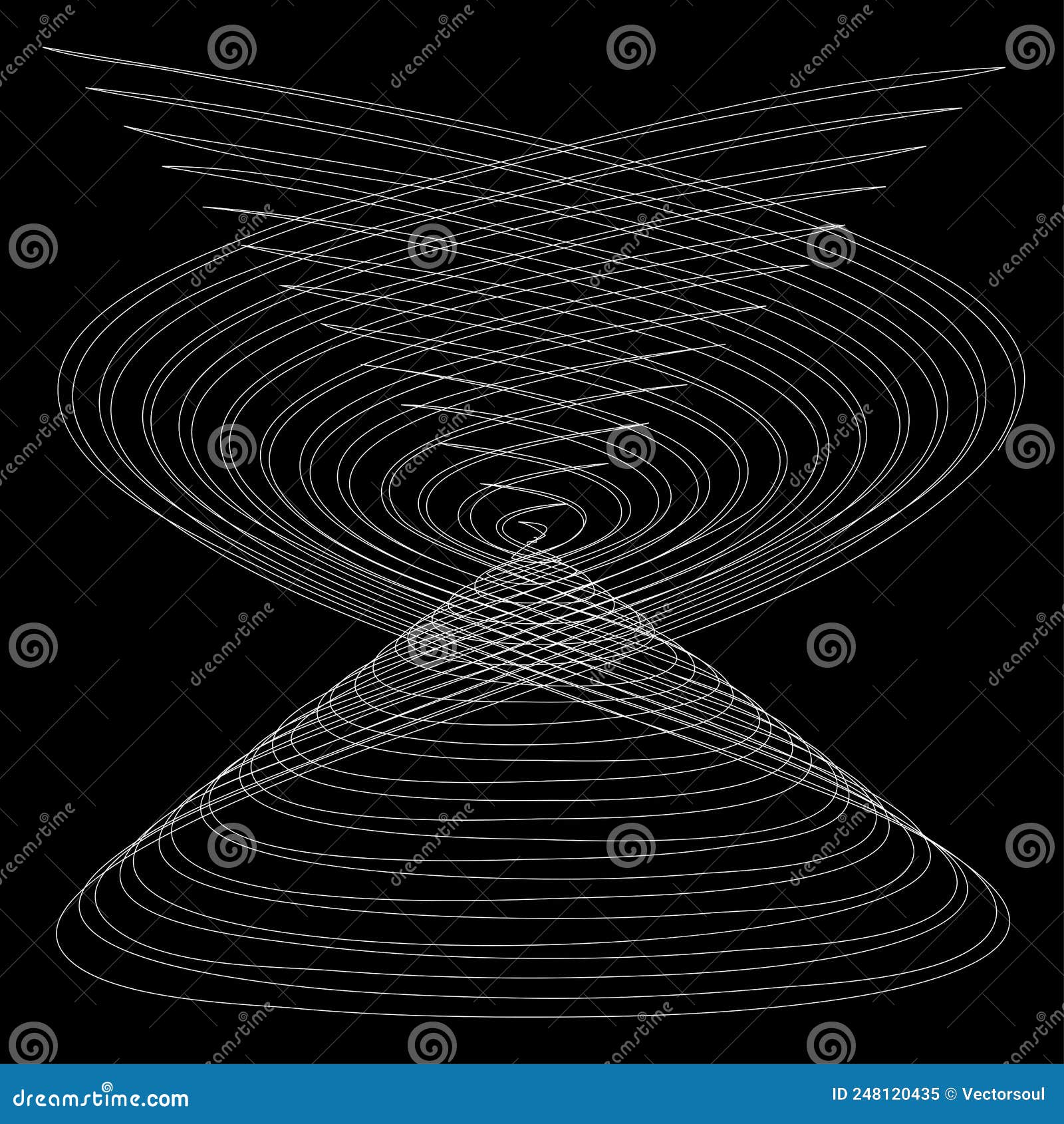 Abstract Line Art Drawing Element Stock Vector - Illustration of ...