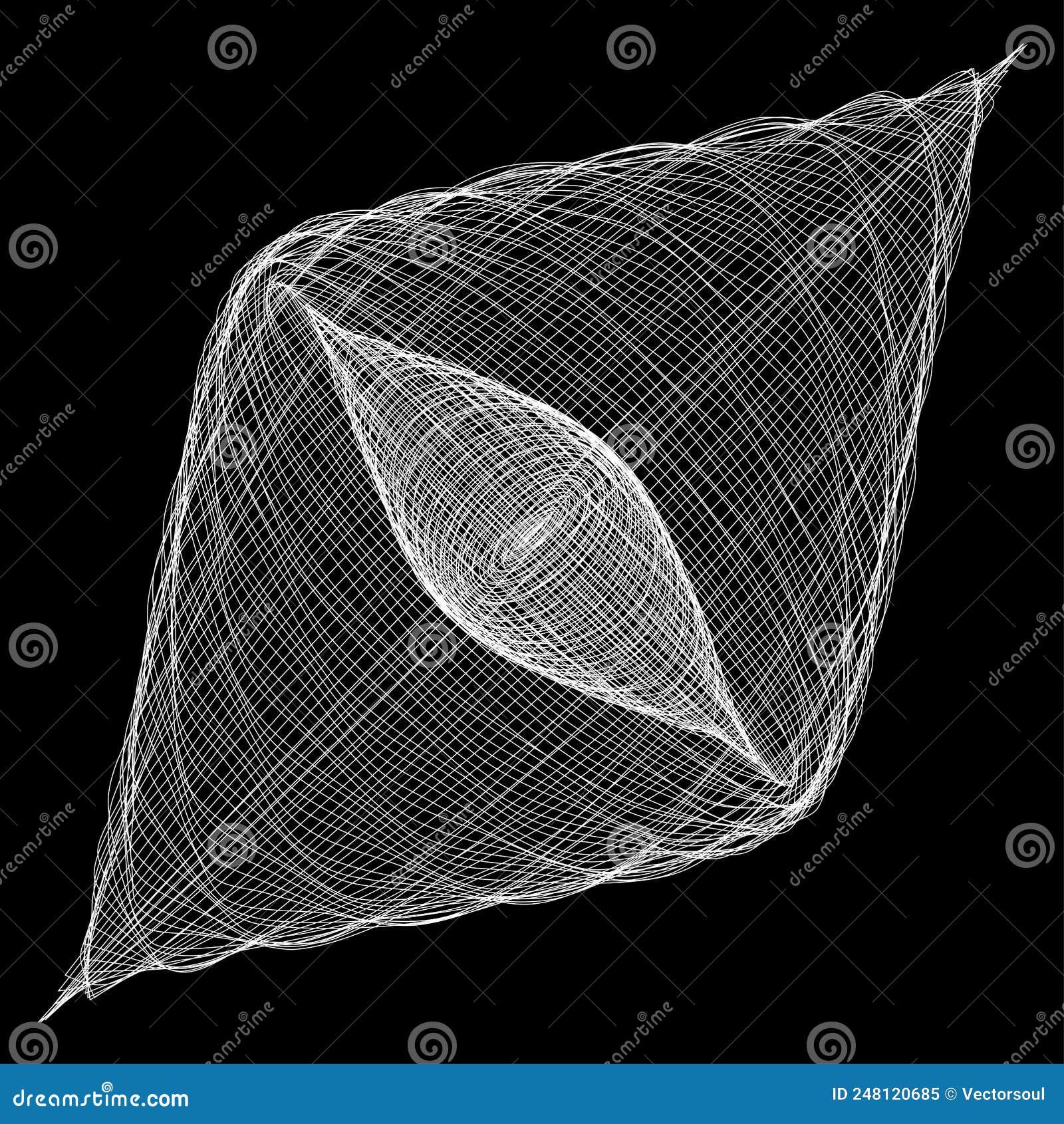 Abstract Line Art Drawing Element Stock Vector - Illustration of ...